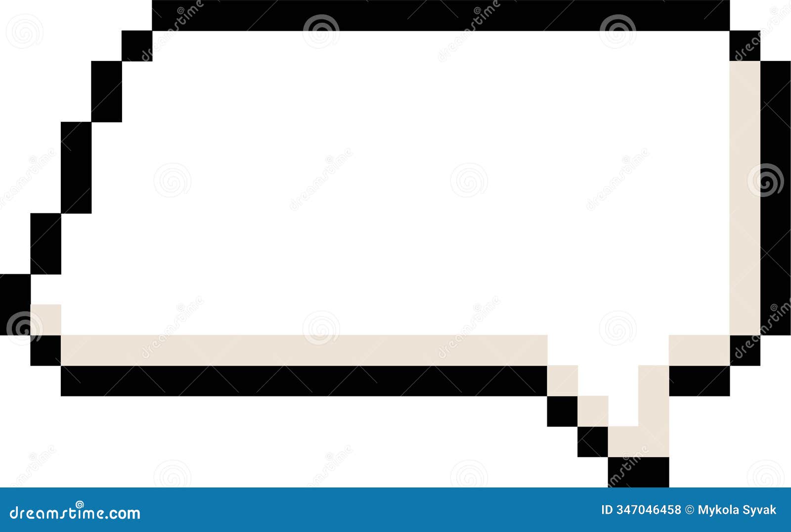 Pixel Art Speech Bubble stock illustration. Illustration of icon ...