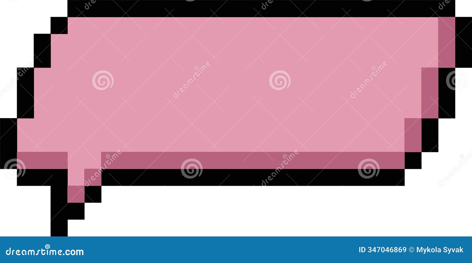 Pixel Art Speech Bubble stock illustration. Illustration of talk ...