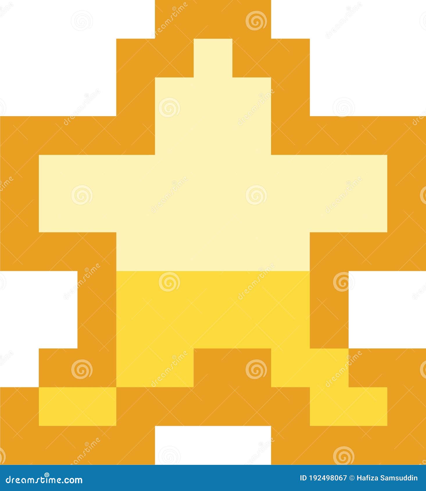 Pixel Art Star. Vector Illustration Decorative Design Stock Vector ...