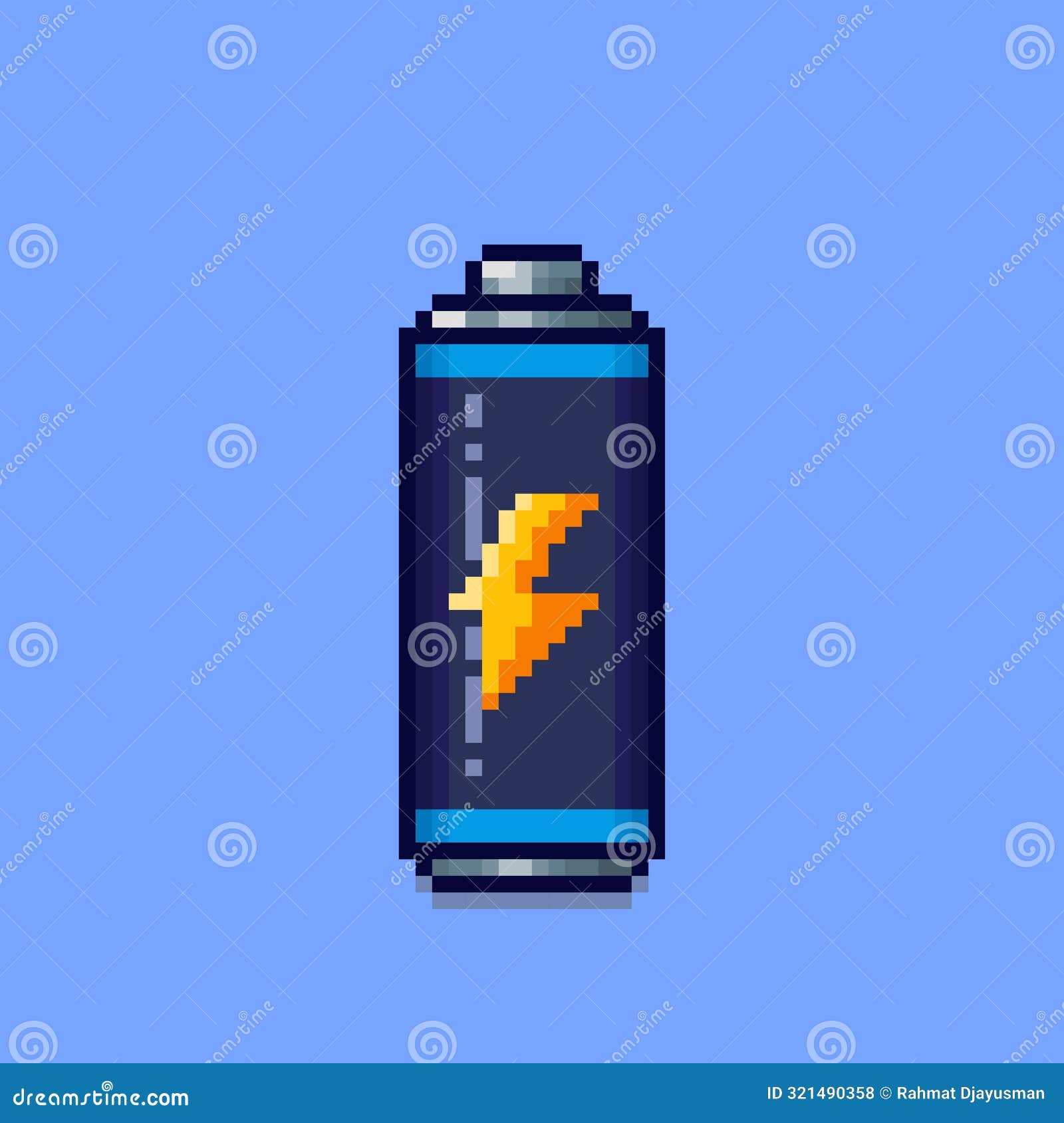Pixel Art Style Battery Design Stock Vector - Illustration of cartoon ...