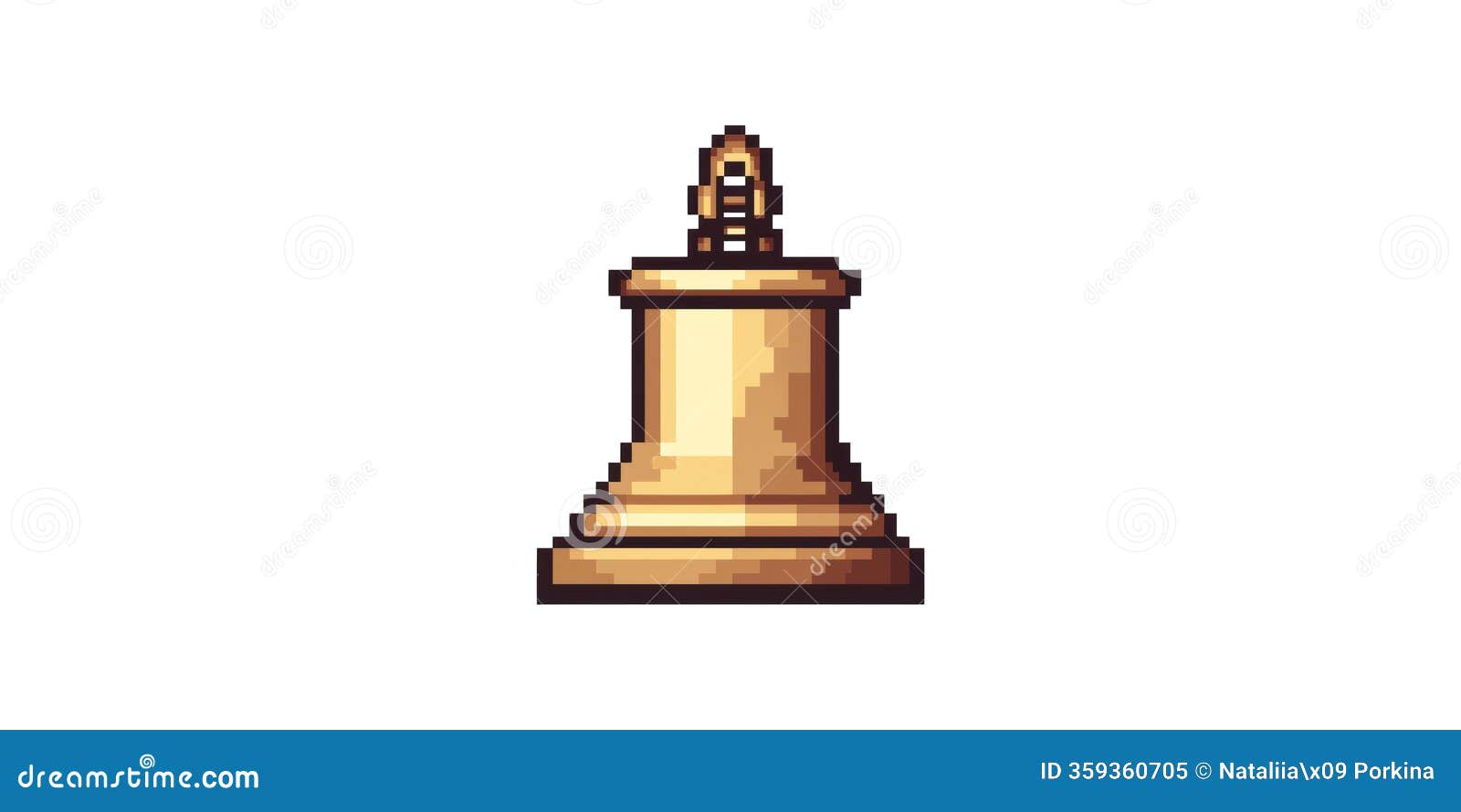 Pixel Art Style Chess Rook Piece Isolated On Transparent Background ...