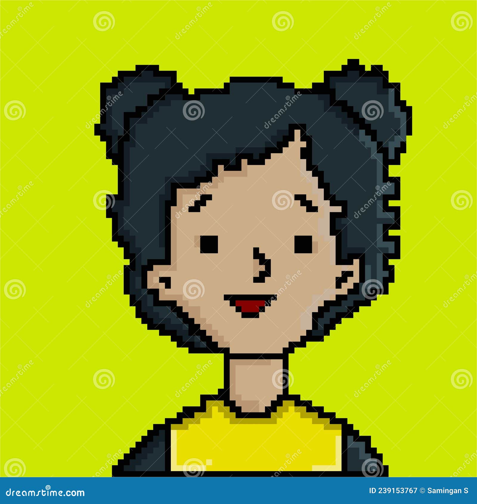 Pixel Art Style People Character Illustration Stock Vector ...