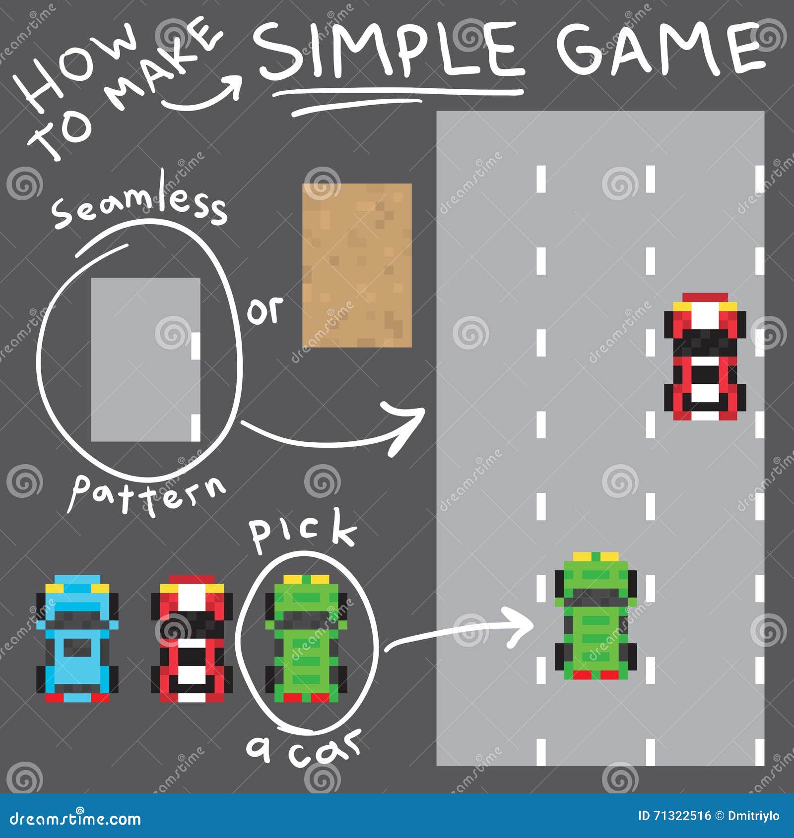 Pixel Art Style Simple Game Vector Objects Set Stock Vector ...