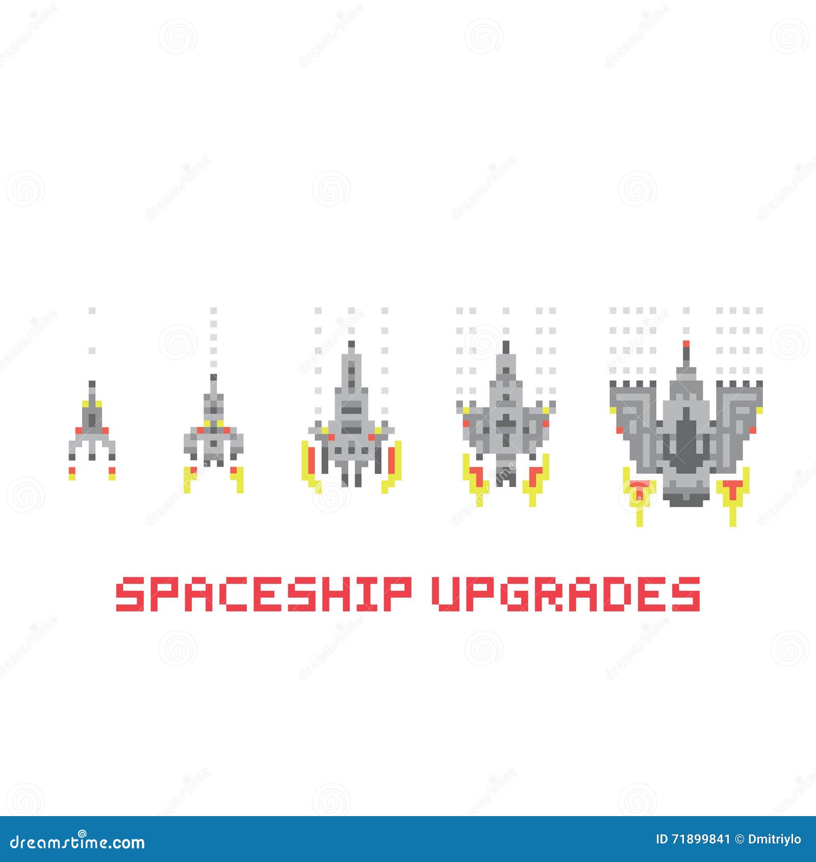 UFO Spaceship Game Sprites. UFO Sprite Sheet Game Assets Vector ...