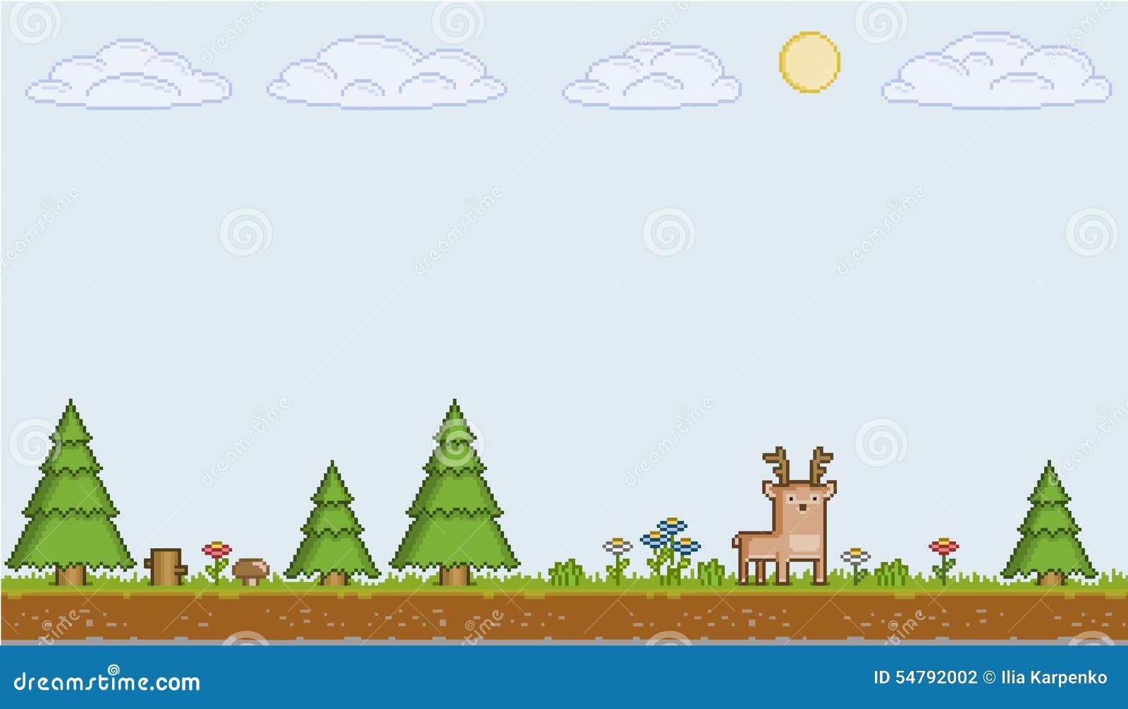 Pixel art sunny day stock vector. Illustration of smile - 54792002