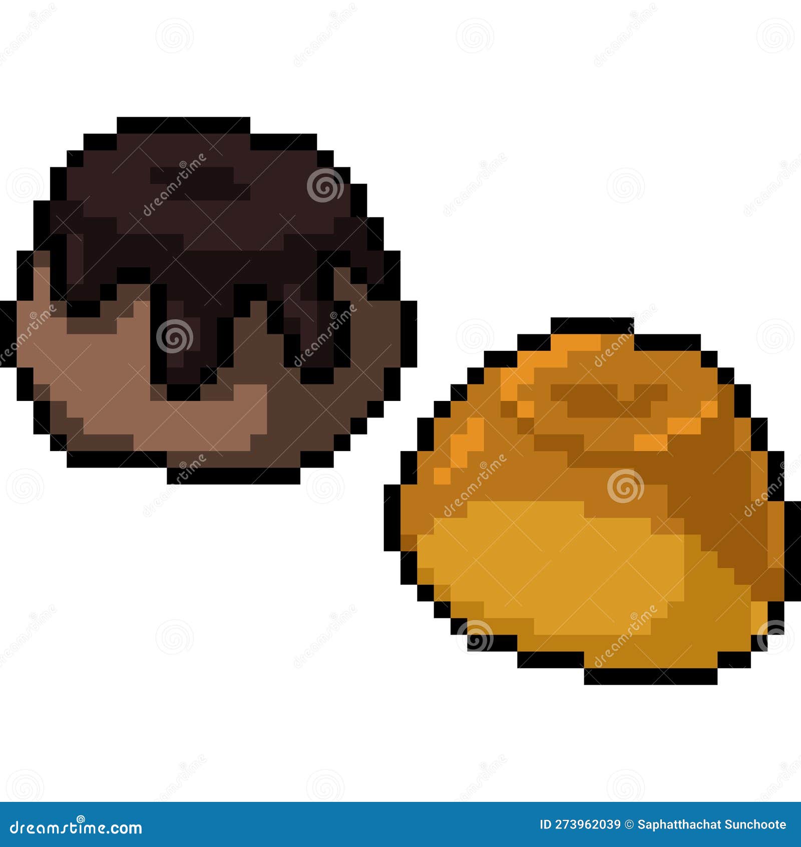 Pixel Art Sweet Pudding Snack Stock Vector - Illustration of snack ...