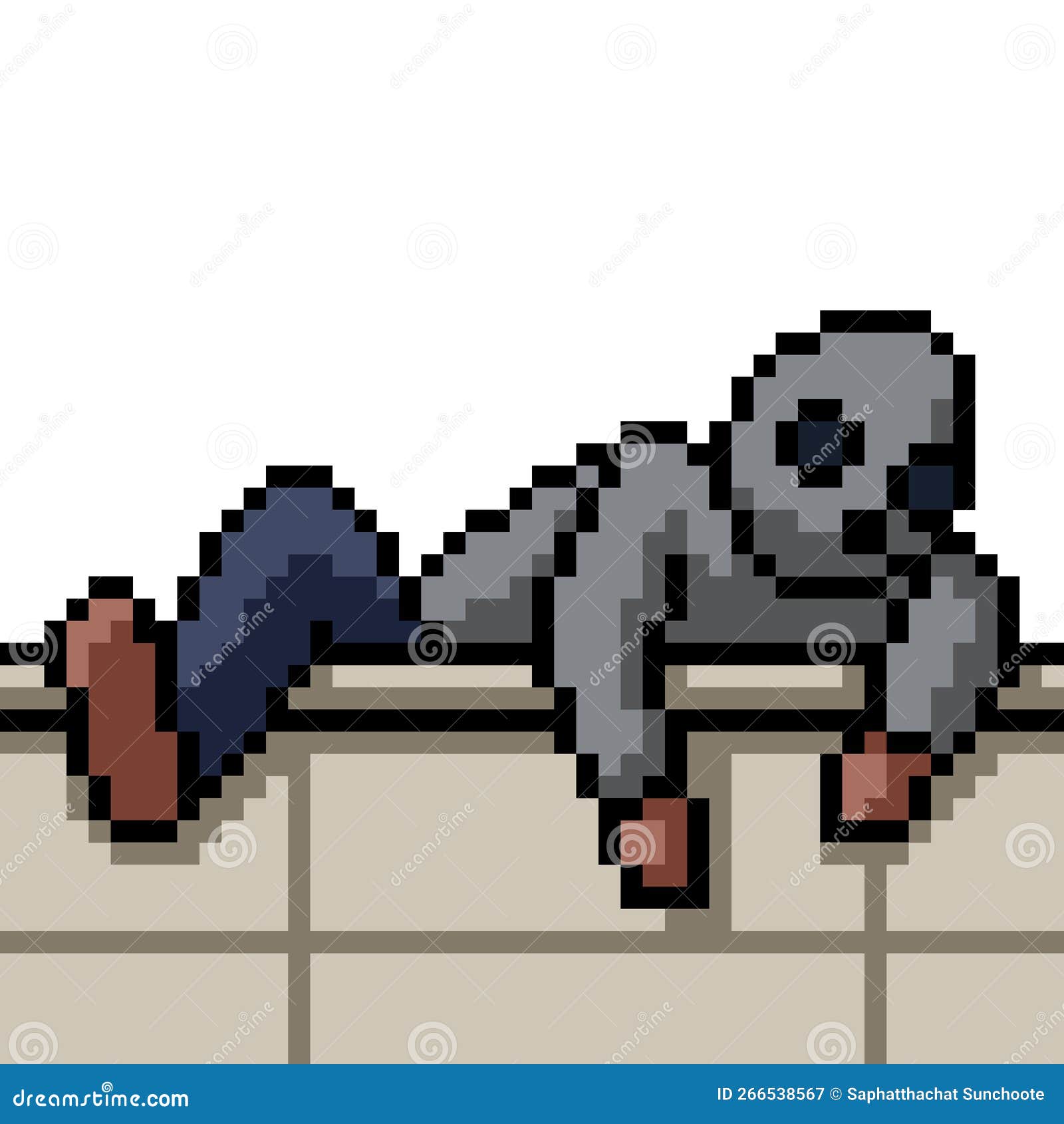 Pixel Art Thief Burglar Steal Stock Vector - Illustration of doodle ...