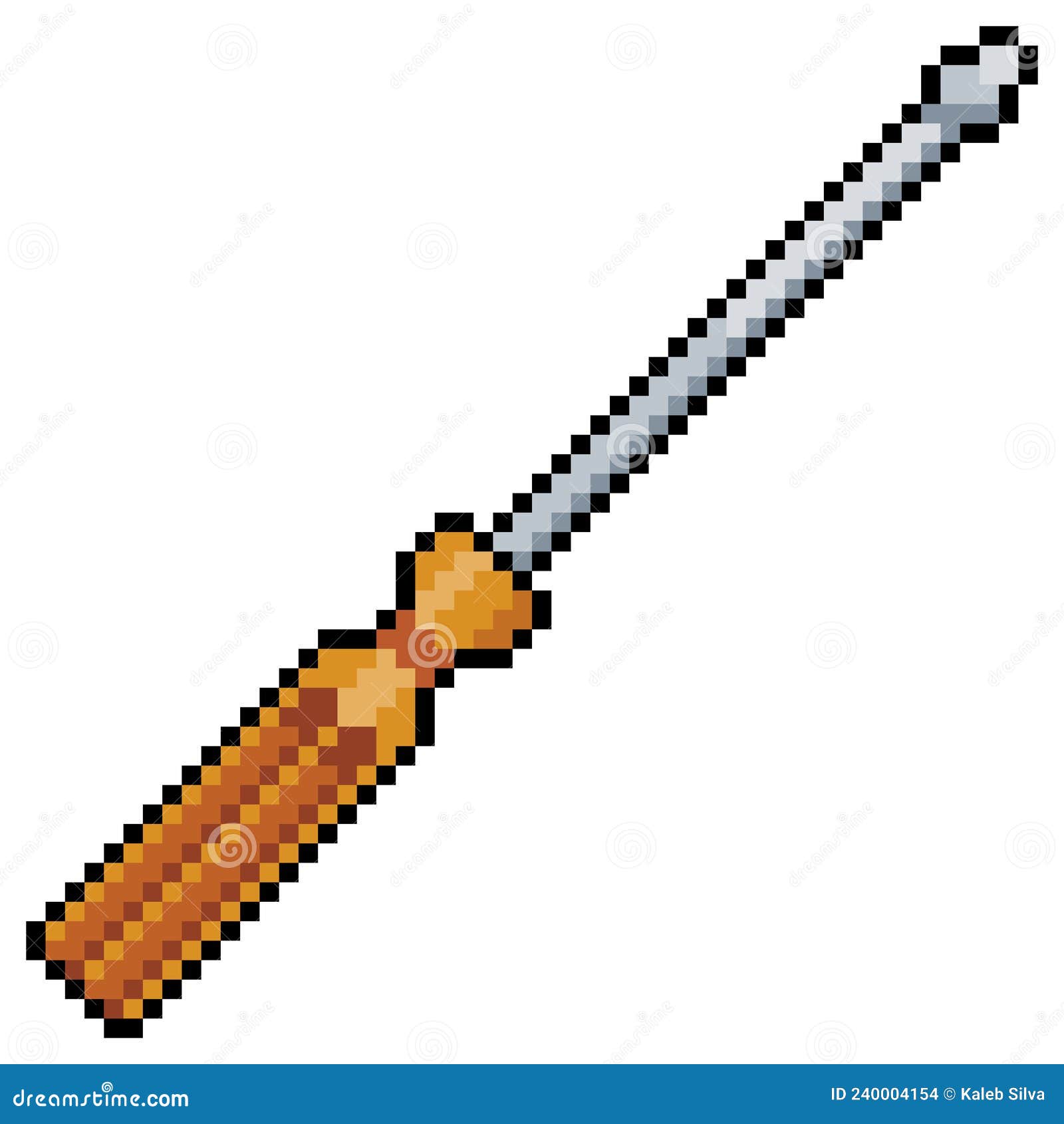 Pixel Art Tools Screwdriver Icon For 8bit Game Vector Illustration ...