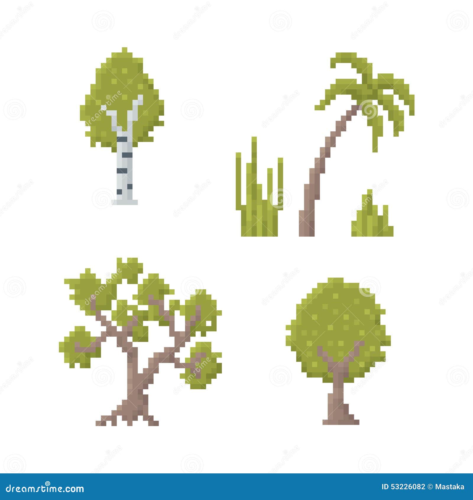 Pixel Art Trees Vector Illustration | CartoonDealer.com #53226082 Pixel Art Trees Vector Illustration | CartoonDealer.com #53226082