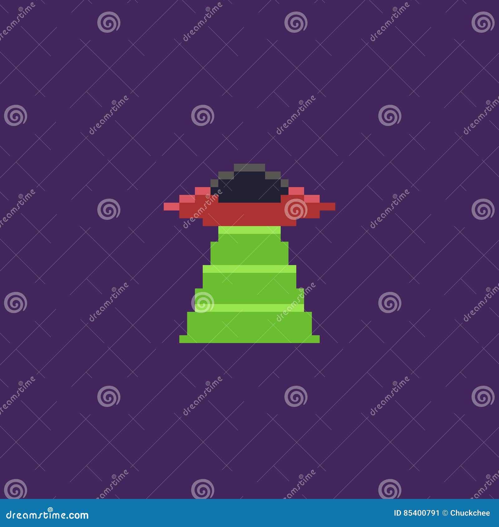 Pixel Art UFO stock vector. Illustration of 8bit, flying - 85400791