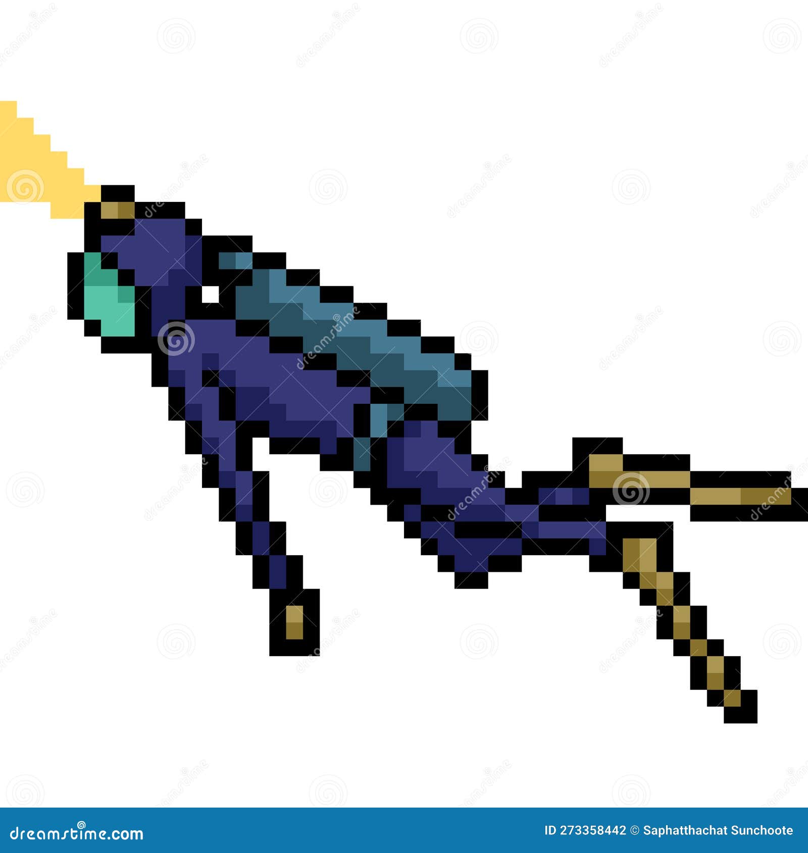 Pixel Art Underwater Dive Suit Stock Vector - Illustration of human ...