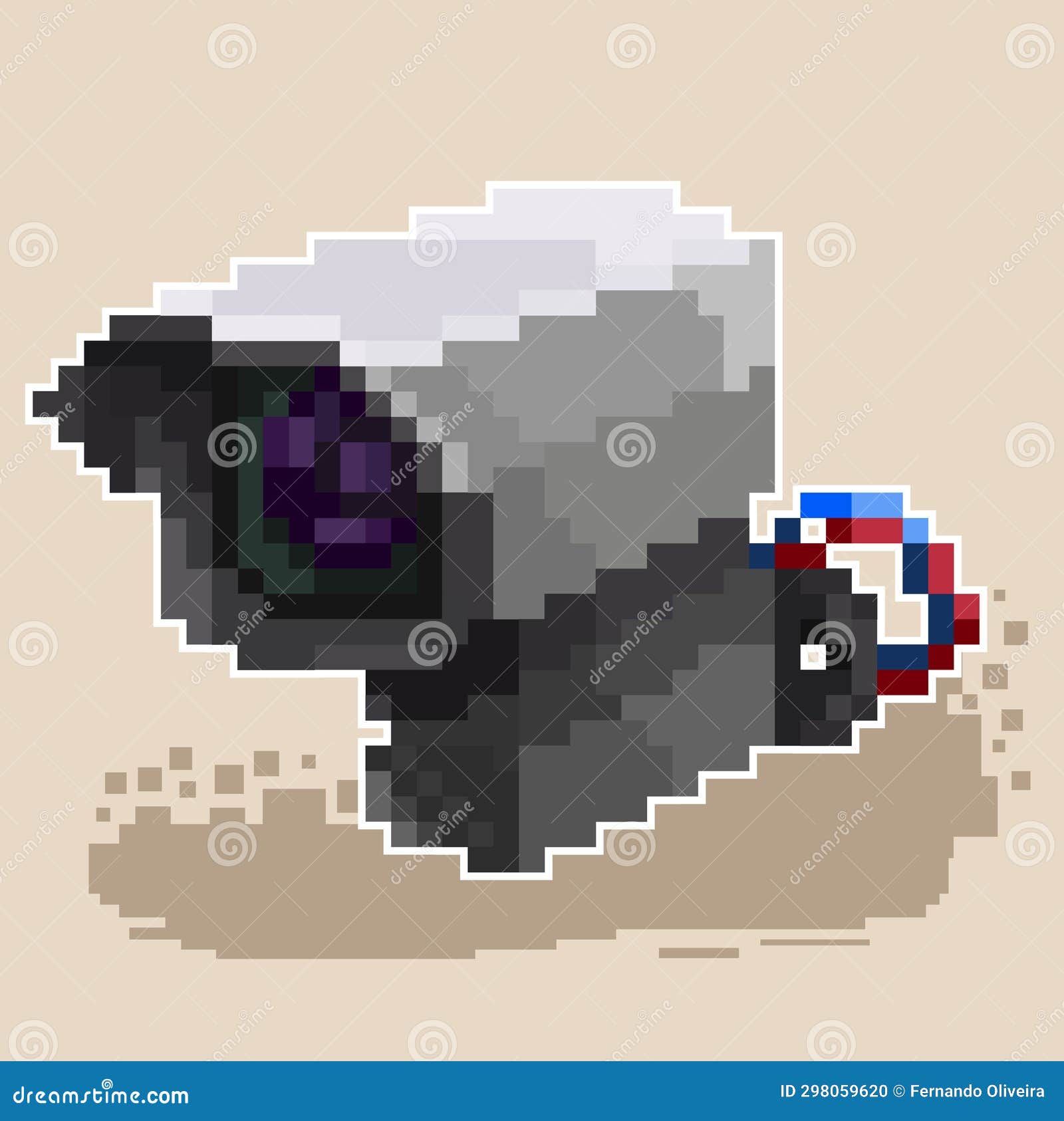 Security Camera Pixel Art Vector Illustration of a Surveillance Camera ...