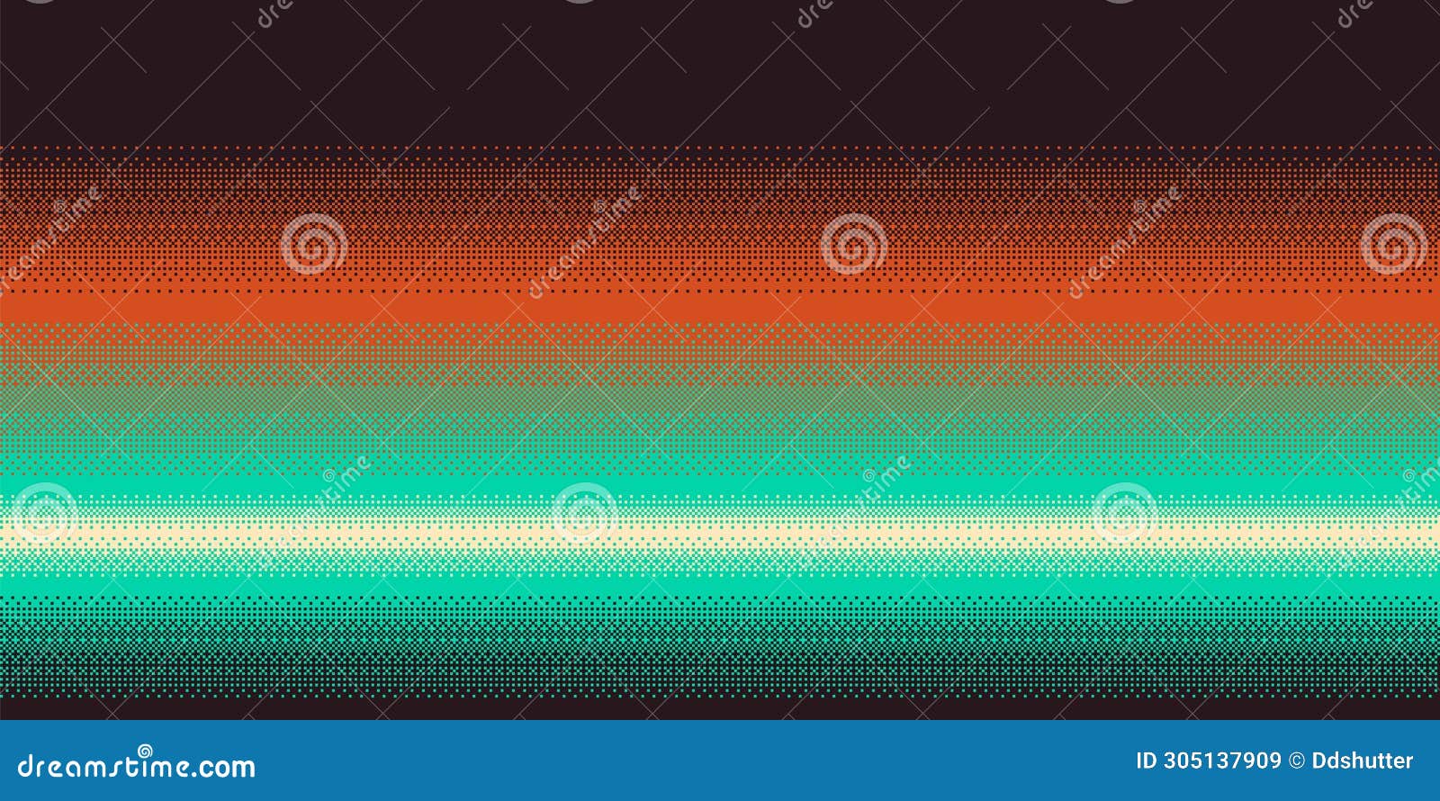 Pixel Art Vibrant Colors Gradient On Dark. Dithering Vector Background ...
