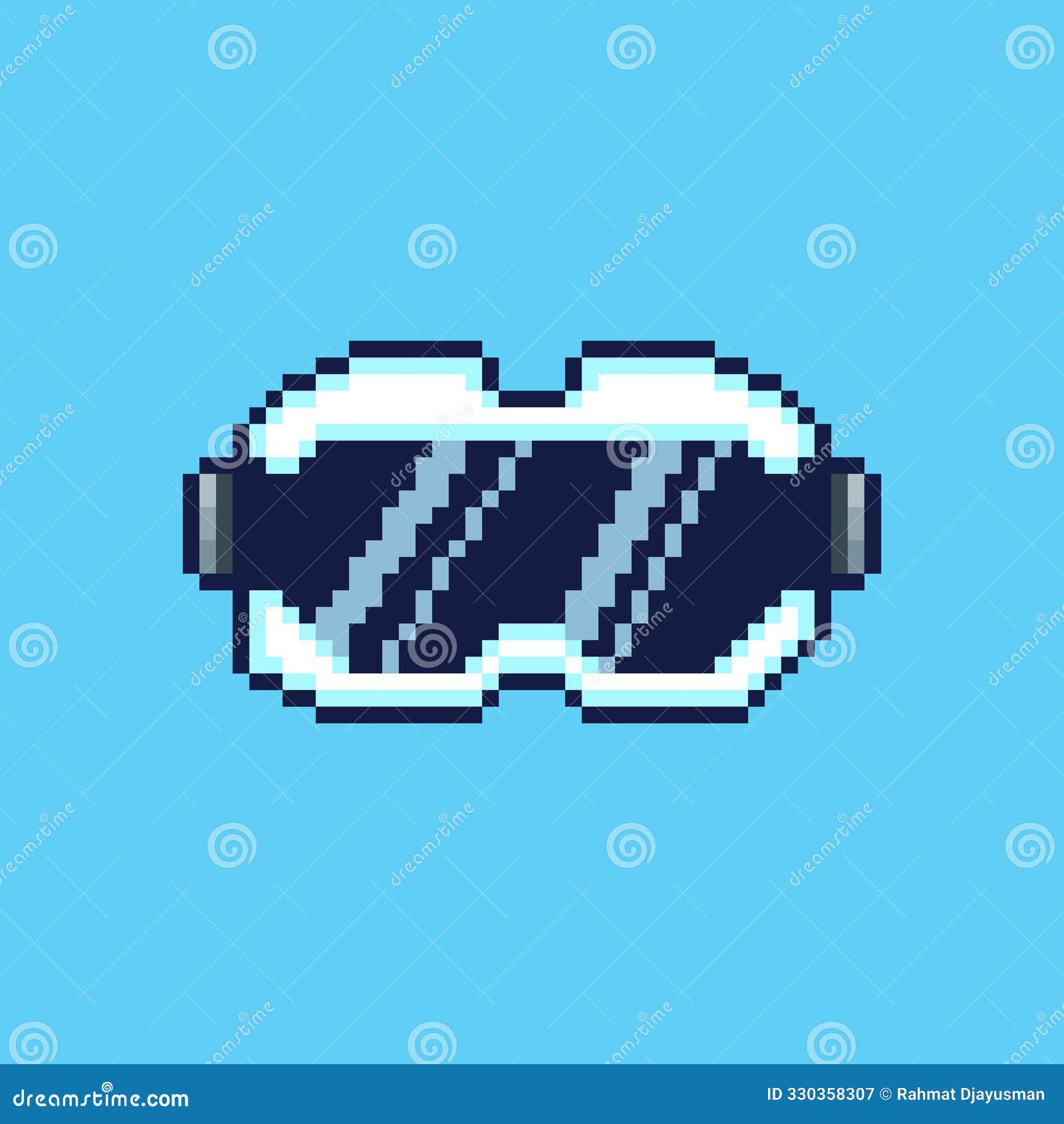 Pixel Art Virtual Reality Game Asset Design Stock Illustration ...