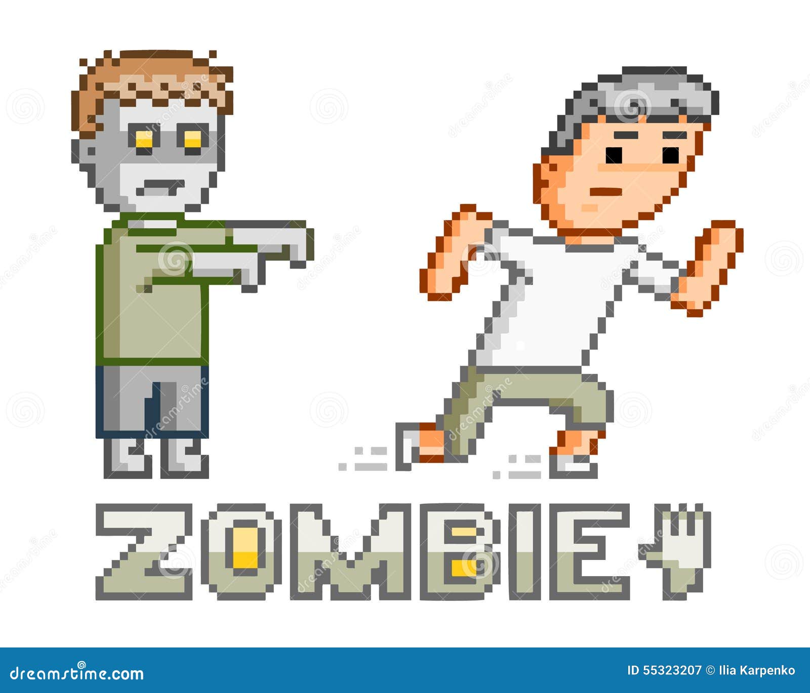 Zombie Face Minecraft Pixel Art