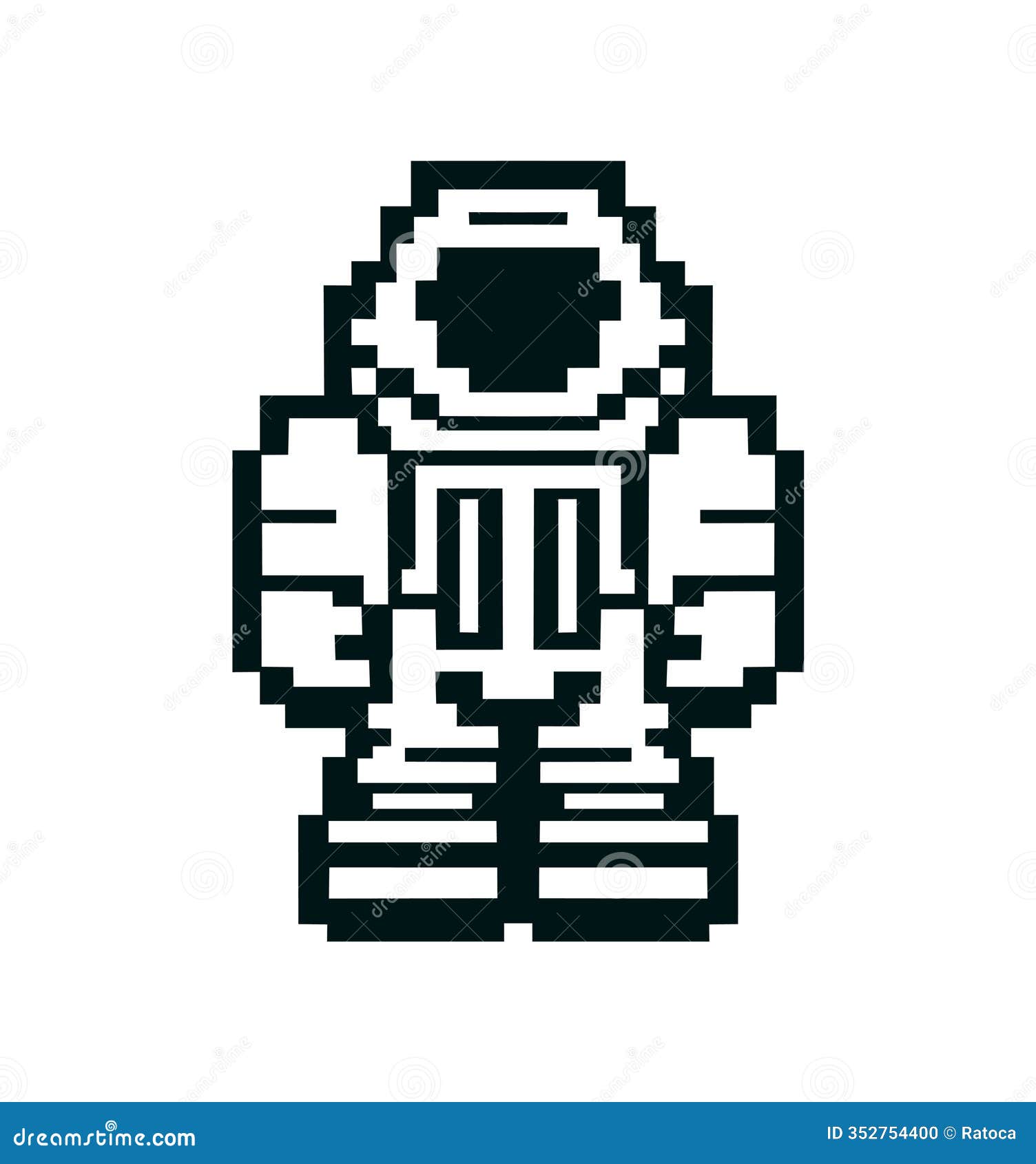 Pixel Art Astronaut. Spaceman 8 Bit Objects. Space Art, Digital Icons ...