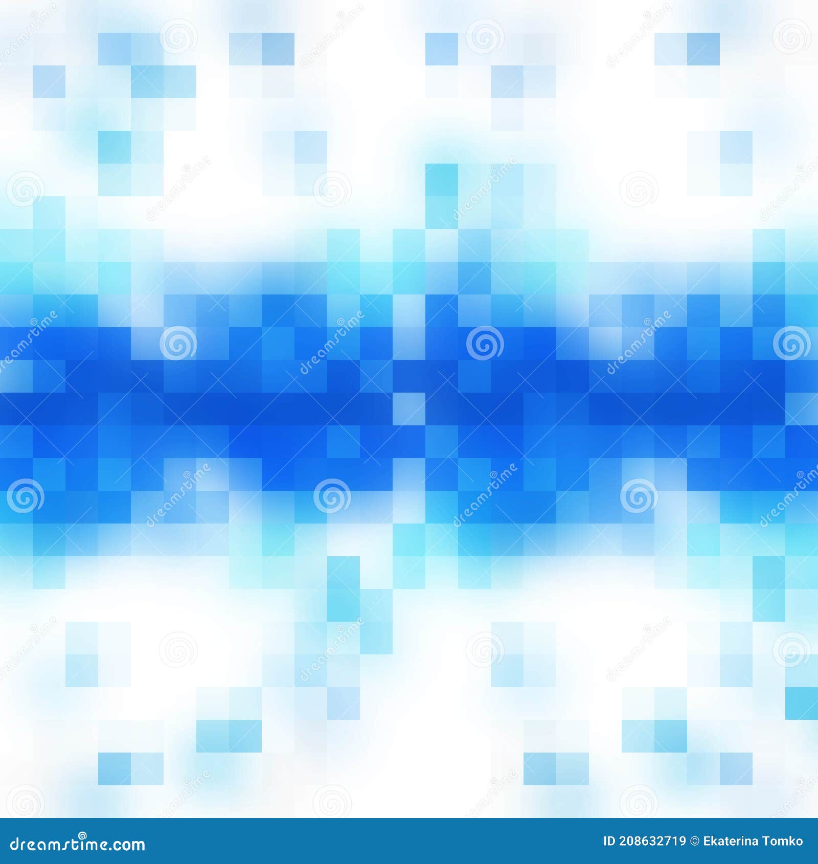 Pixel Background. Abstract Blue Template for Presentation Stock Vector ...
