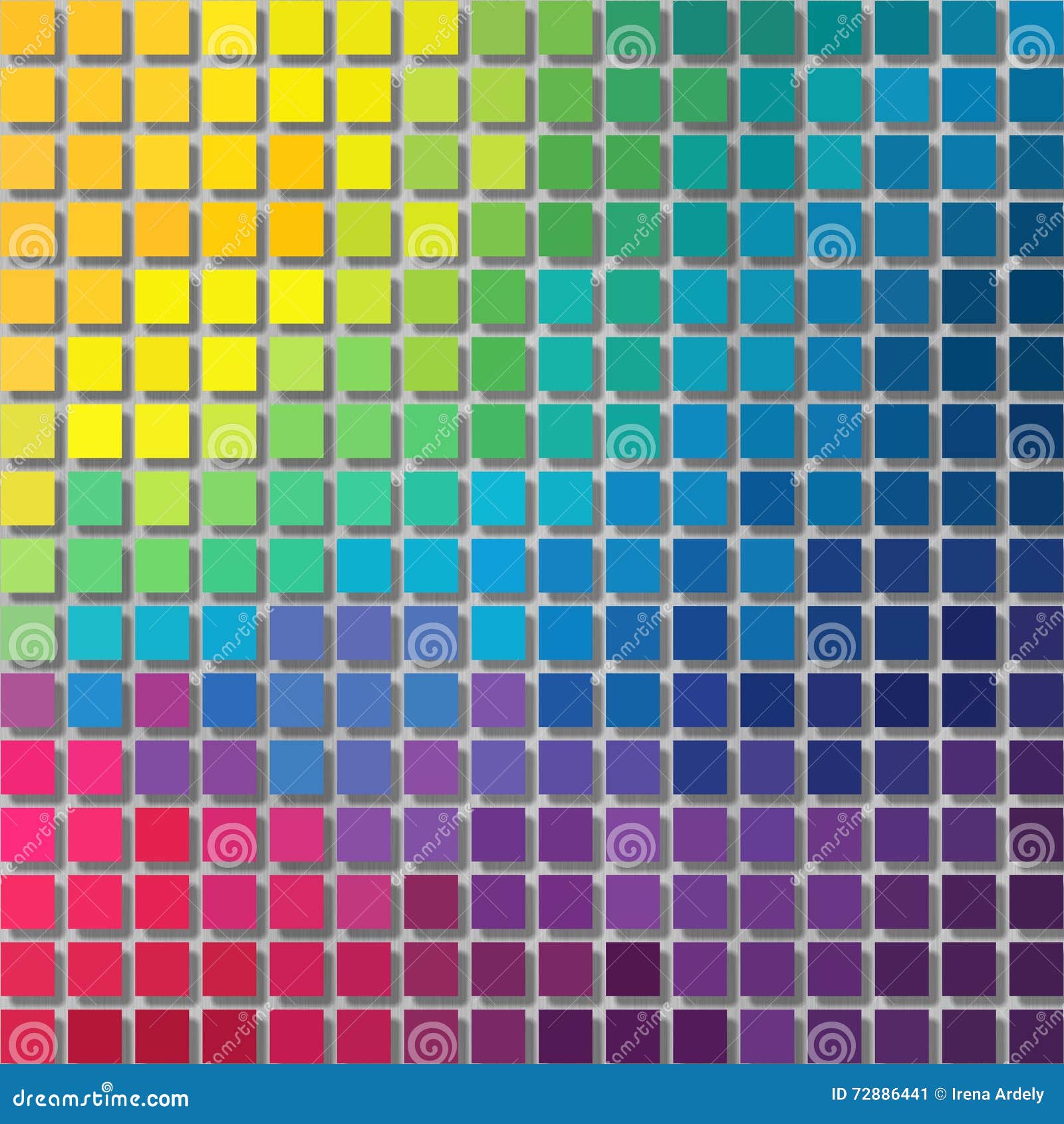 Pixel Background - Little Squares with Shadow - Full Color Spectrum ...