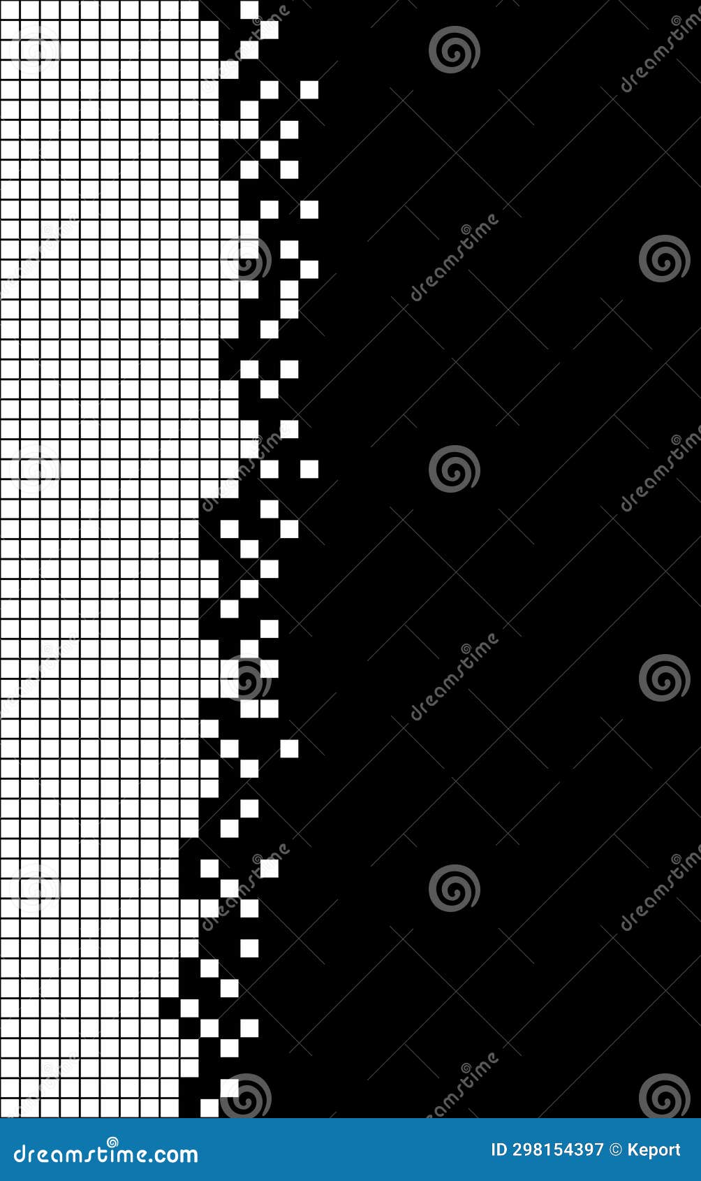 Pixel Background with White Dots on Black Stock Illustration ...