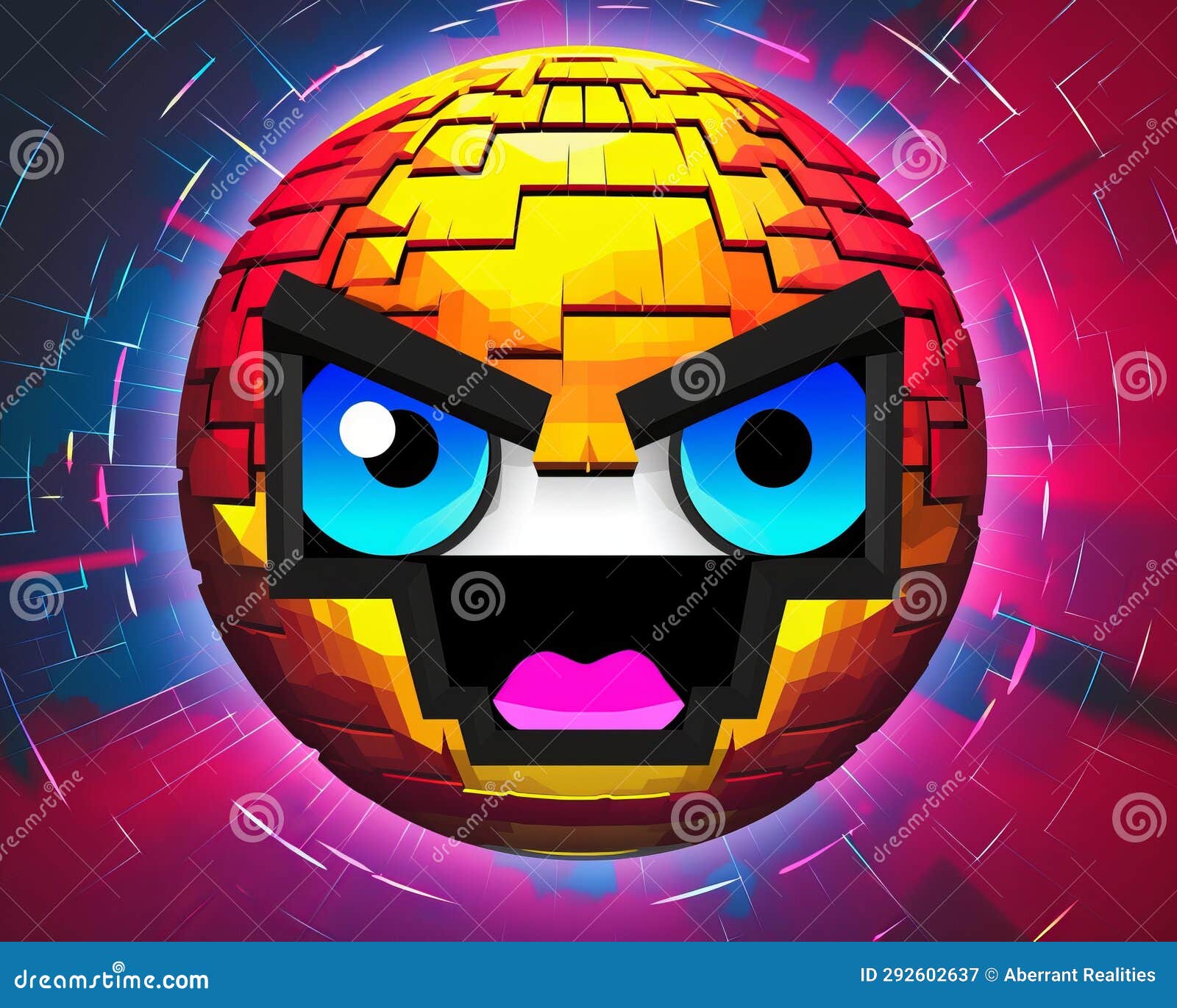 Pixel Art Angry Mechanic Vector Illustration | CartoonDealer.com #122886884