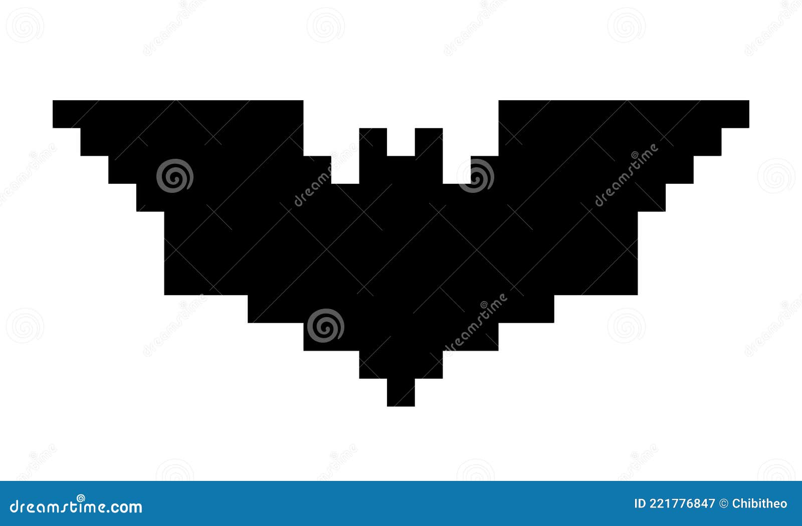 Pixel Bat in Vector Illustration Stock Vector - Illustration of retro ...
