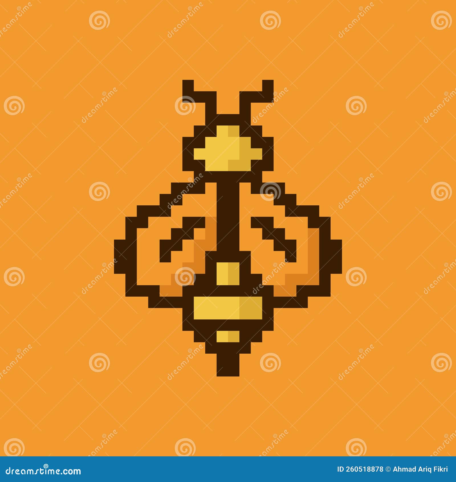 Pixel Bee. Cute Pixel Bee. 8 Bit Pixel Bee Image. Old School Computer ...