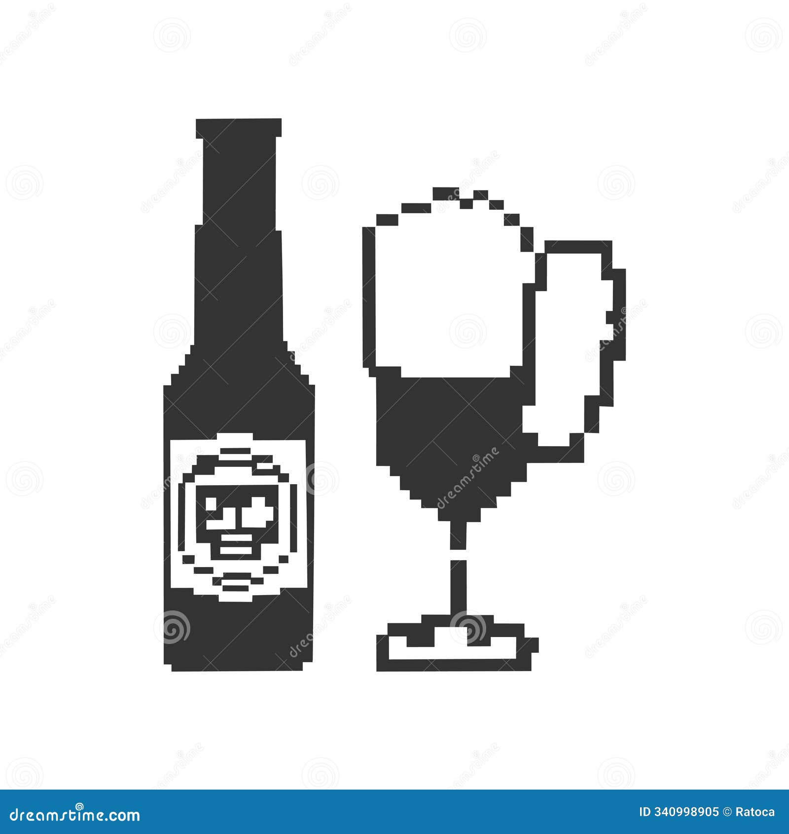 Pixel Beer Mug Icon.8bit. Stock Photography | CartoonDealer.com #141441326
