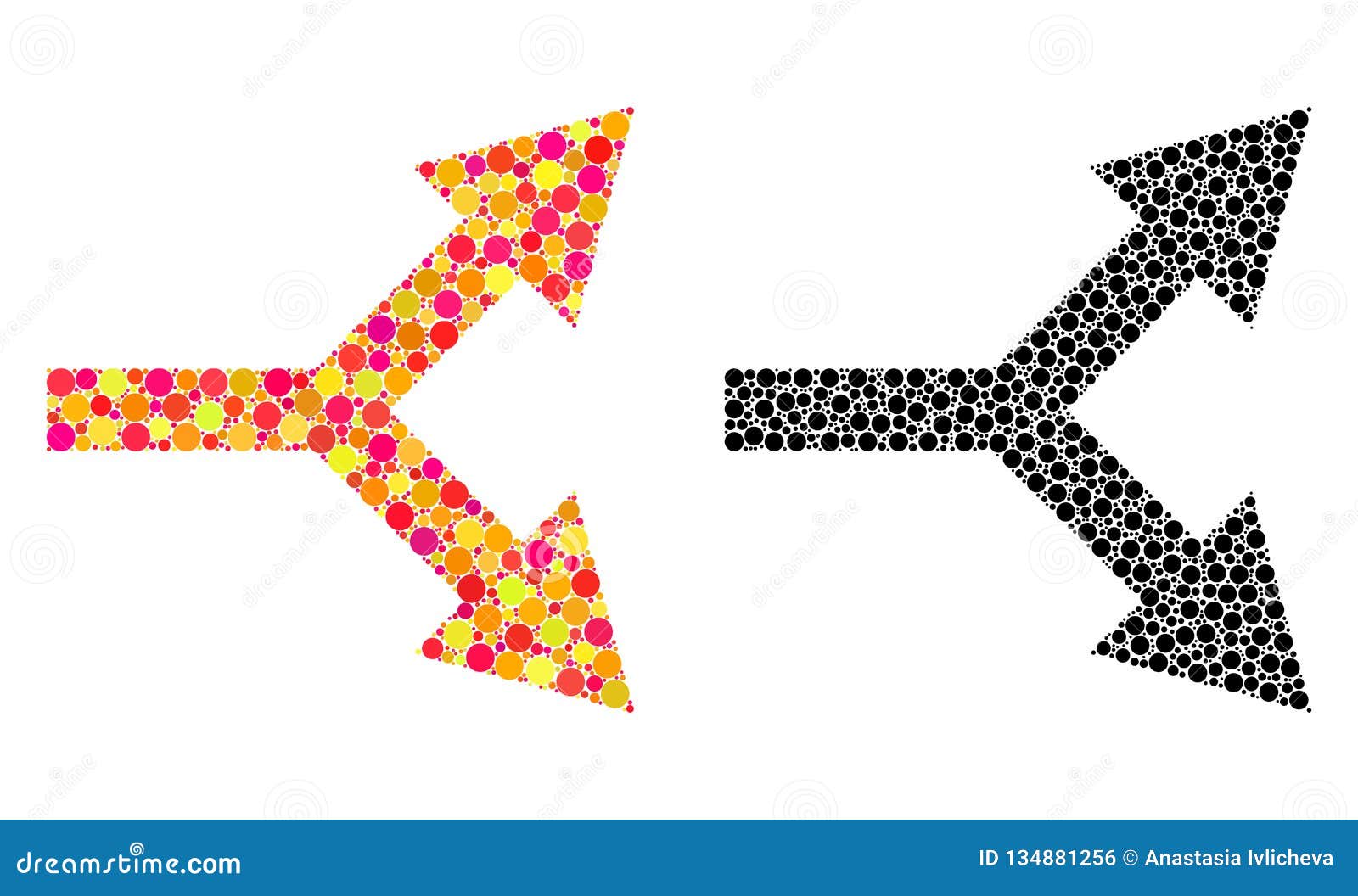 Pixel Bifurcation Arrow Right Up Mosaic Icons Cartoon Vector ... Pixel Bifurcation Arrow Right Up Mosaic Icons Cartoon Vector ...