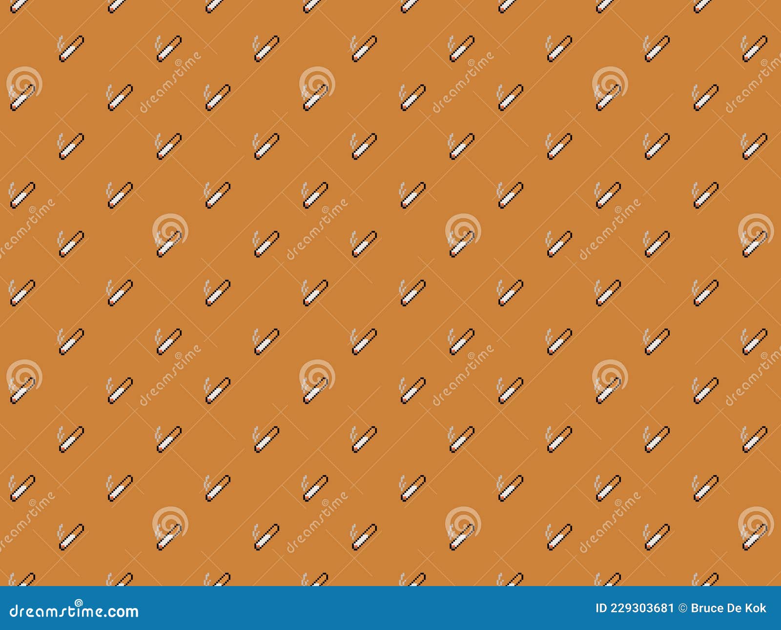 Pixel 8 Bit Cigarette Background - Seamless High Res Pattern Stock ...