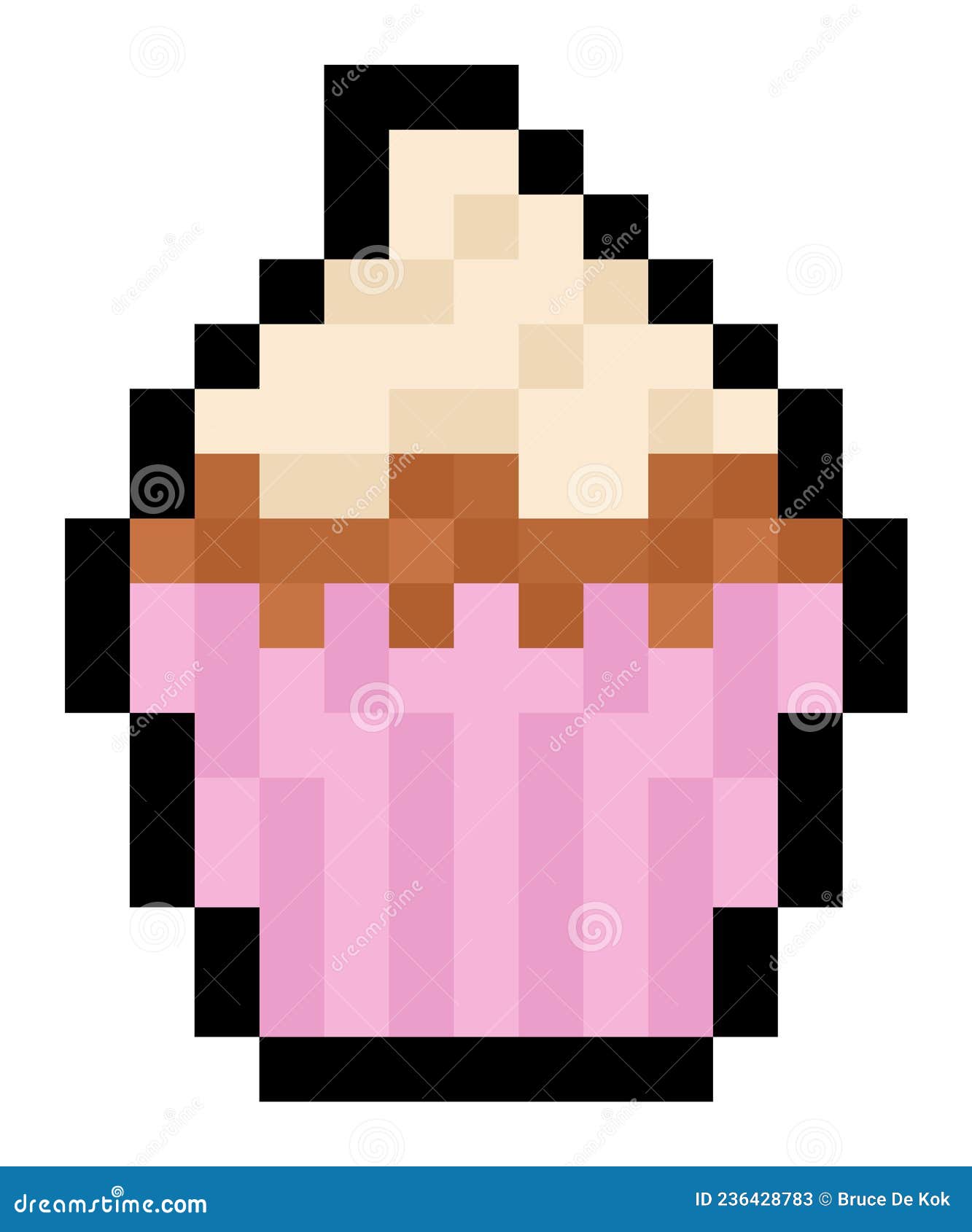 Minecraft Cupcake Pixel Art