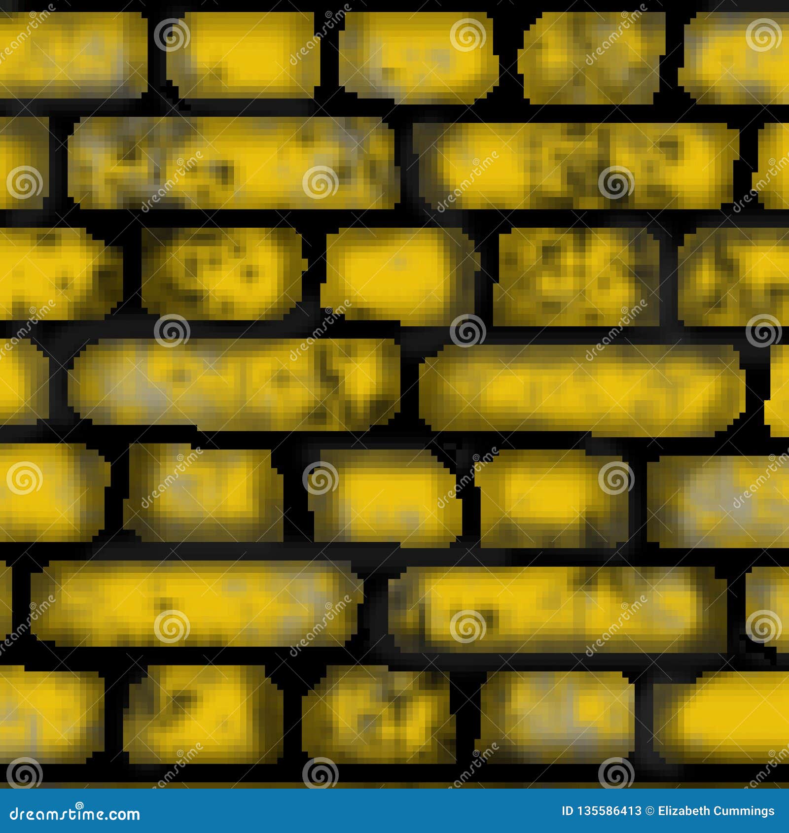 Pixel 8 Bit Drawn Colored Brick Tile Square Pattern Stock Illustration ...