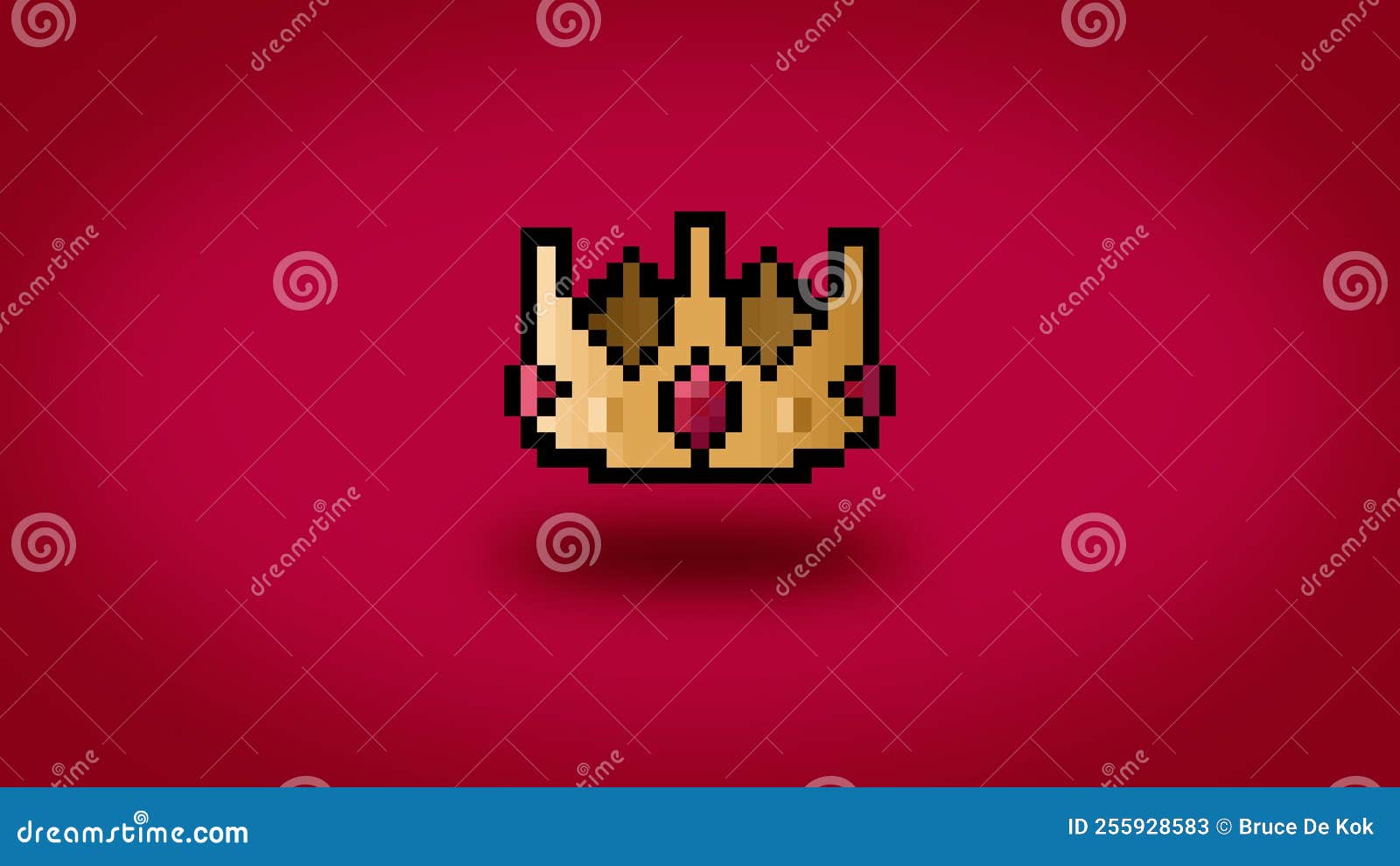 Pixel 8 Bit Royal Crown Background - High Res Wallpaper Stock ...