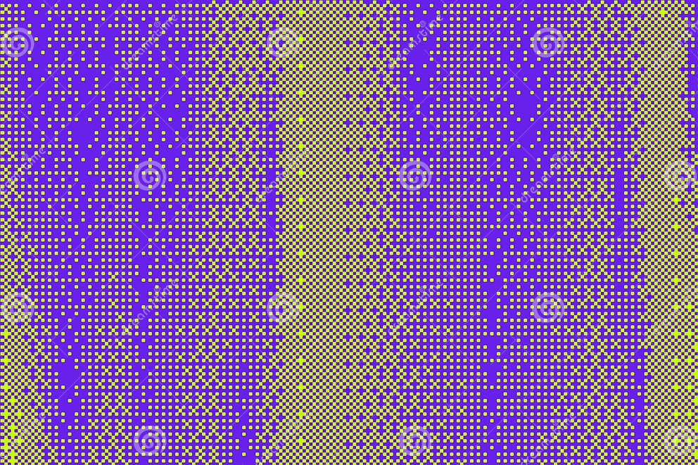 Pixel Bitmap Background with Retro Dotted Pattern. Purple and Green Vector Gradation Abstract ...