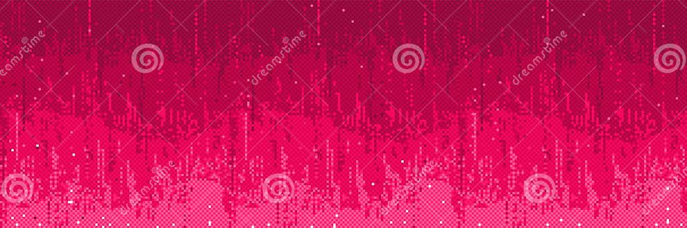 Pixel Bitmap Pattern with Vertical Stripes Stock Vector - Illustration ...