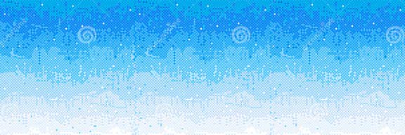 Pixel Bitmap Pattern White Blue Gradient Shade Stock Photo - Image of ...