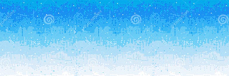 Pixel Bitmap Pattern White Blue Gradient Shade Stock Photo - Image of ...