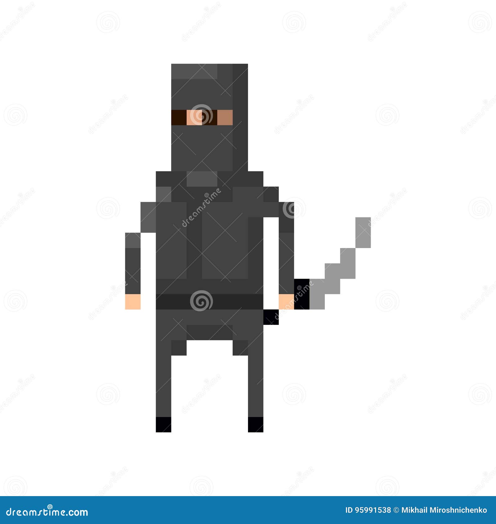 Geek Ninja Vector Illustration | CartoonDealer.com #45951178