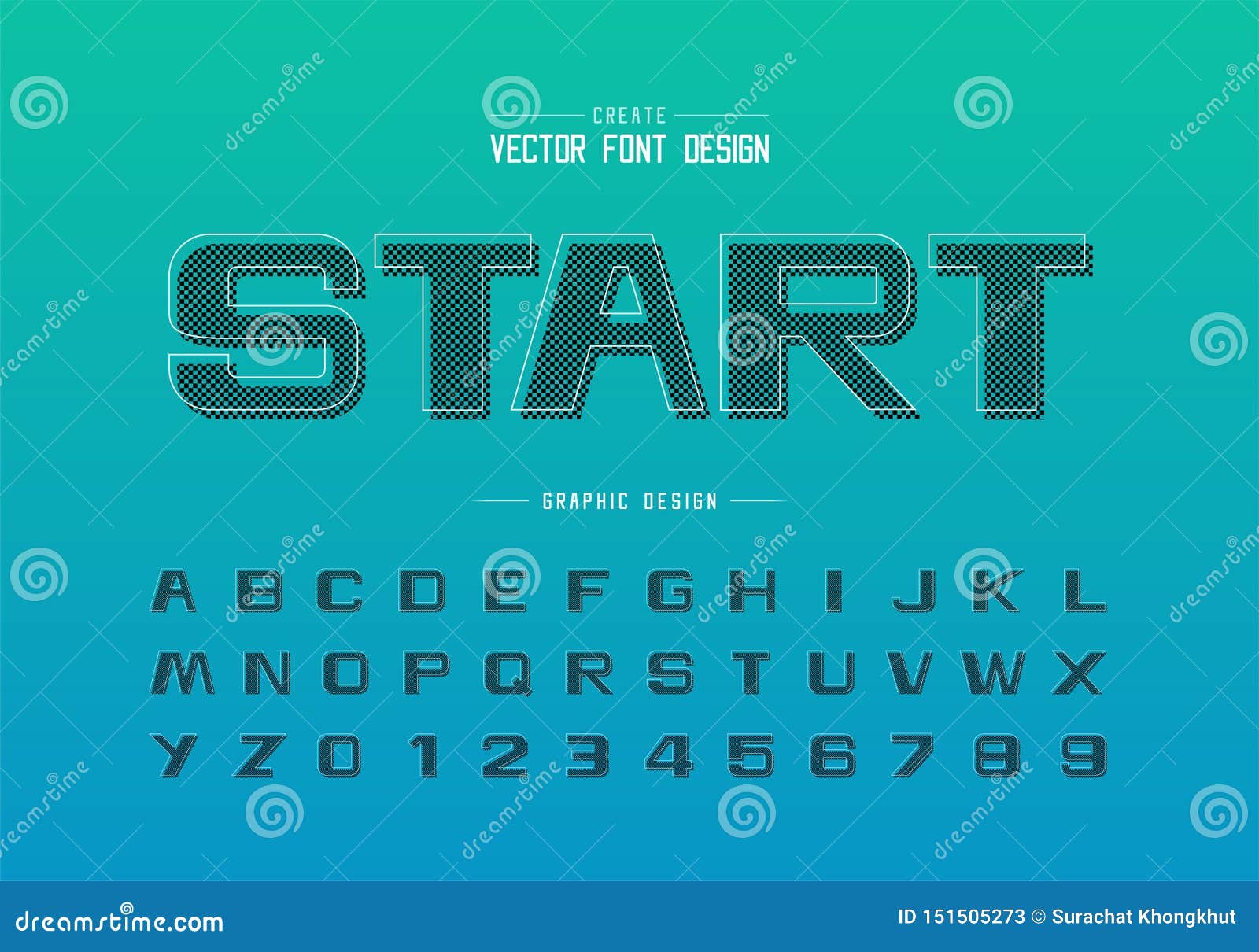 Pixel Bold Font and Alphabet Vector, Design Typeface Letter and Number ...