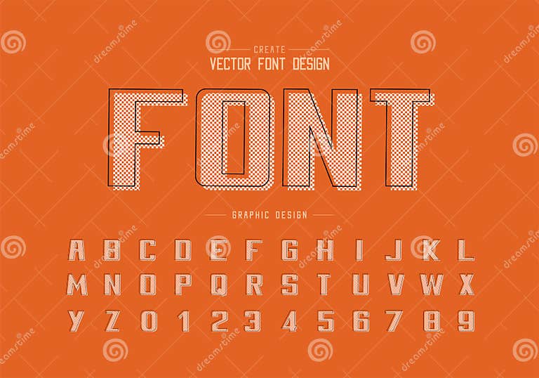 Pixel Bold Font and Alphabet Vector, Writing Typeface and Number Design ...