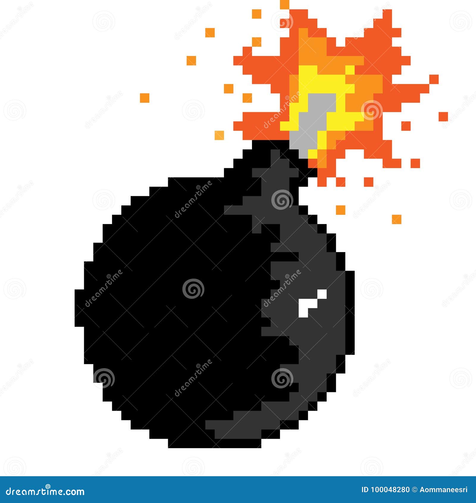 Bomb Pixel Art. Torpedo 8 Bit. Bombshell Graphics Old Game Cartoon ...