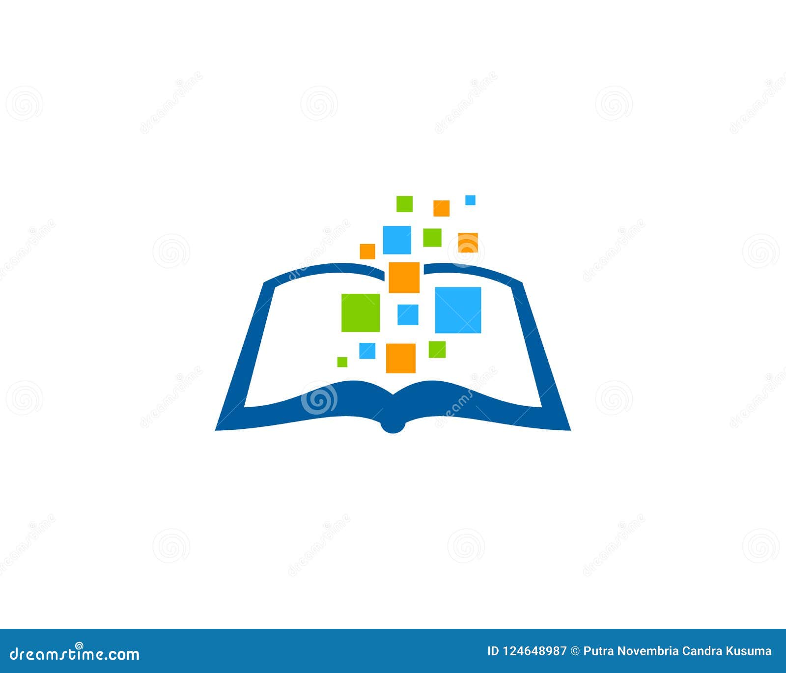 Pixel Book Logo Icon Design Stock Vector - Illustration of graphic ...