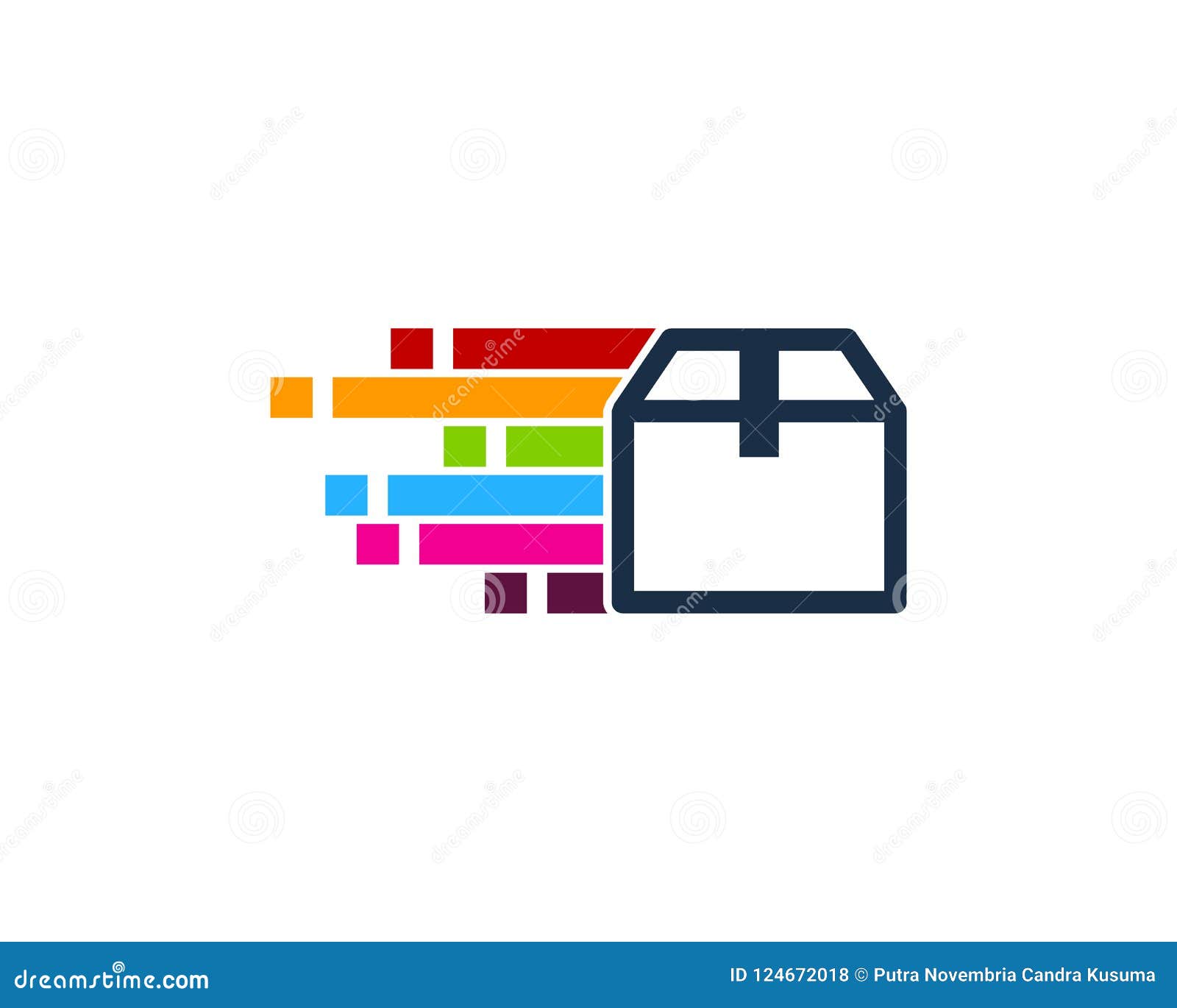 Pixel Box Logo Icon Design stock vector. Illustration of present ...