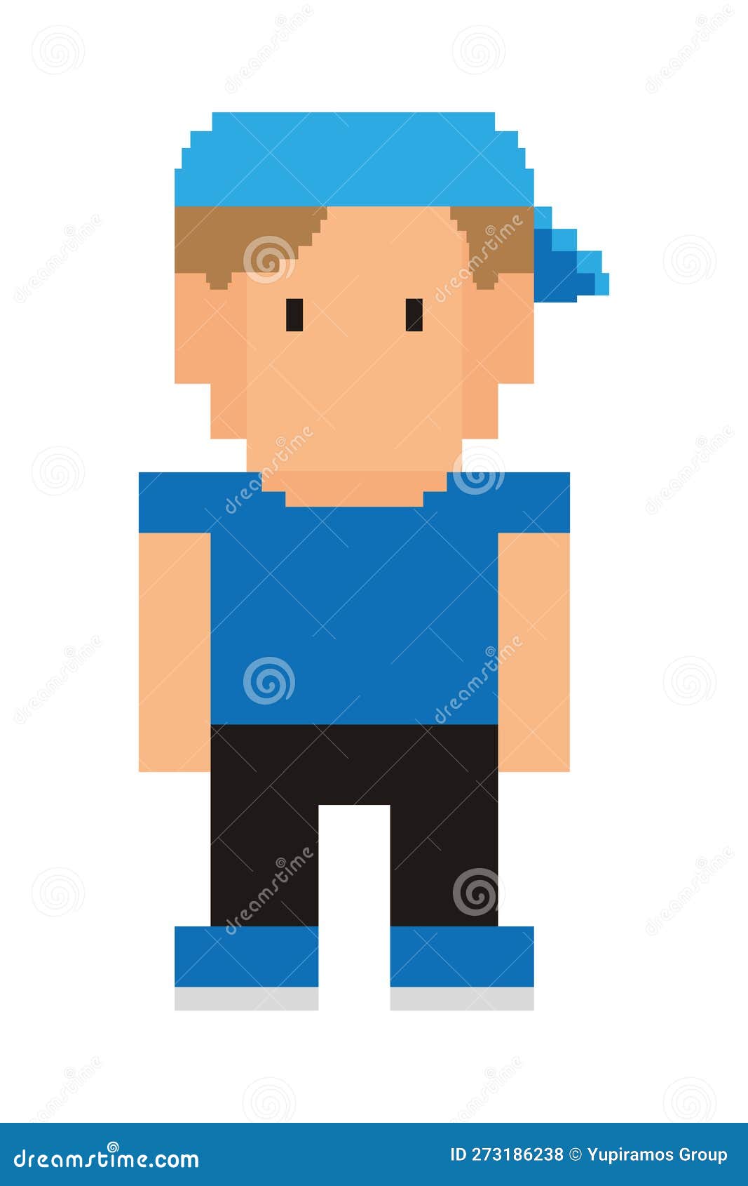 Pixel boy icon stock vector. Illustration of videogame - 273186238