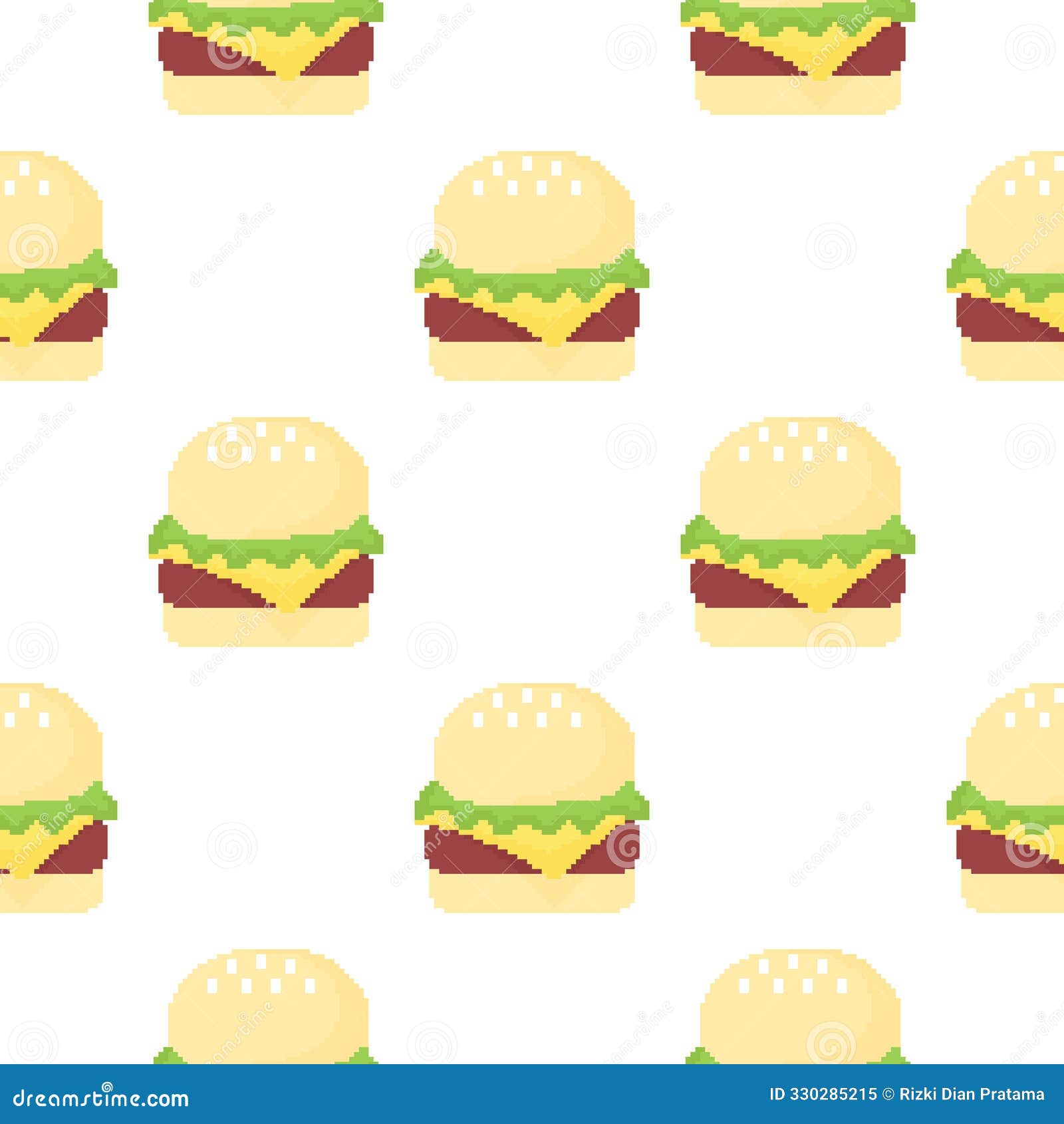 A Pixel Burger. Cheeseburger Made Of Pixels Stock Image | CartoonDealer ...