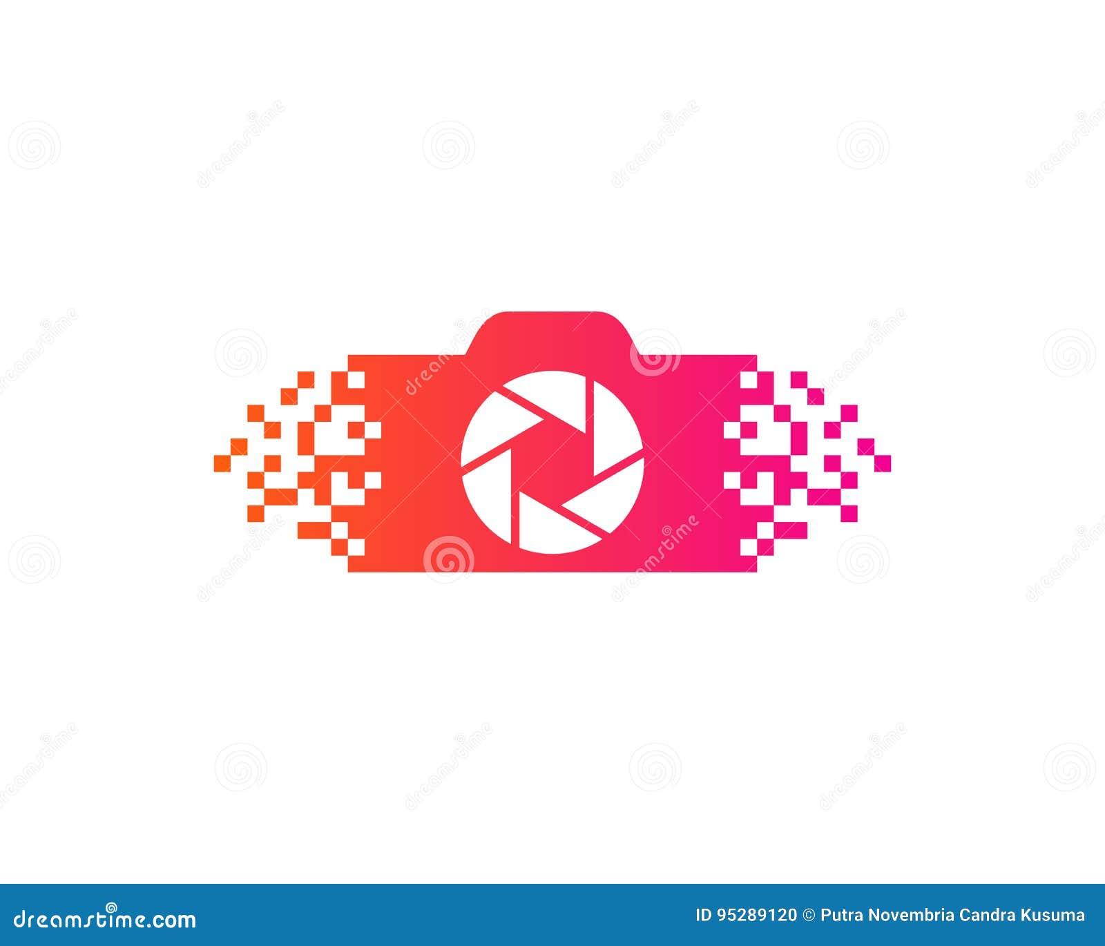 Pixel Camera Icon Logo Design Element Stock Vector - Illustration of ...