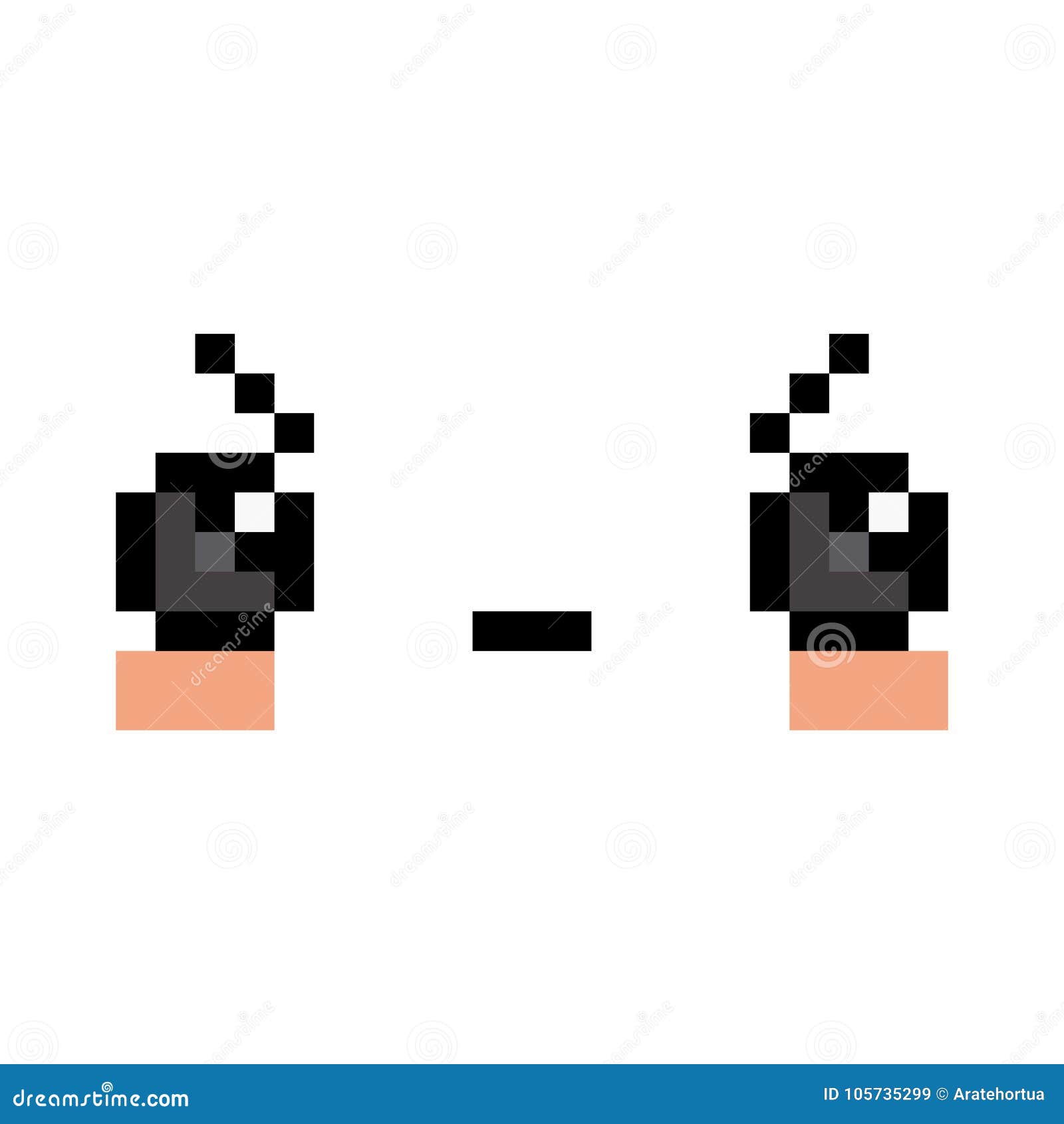 Pixel Art Angry Emote Illustration | CartoonDealer.com #327107829