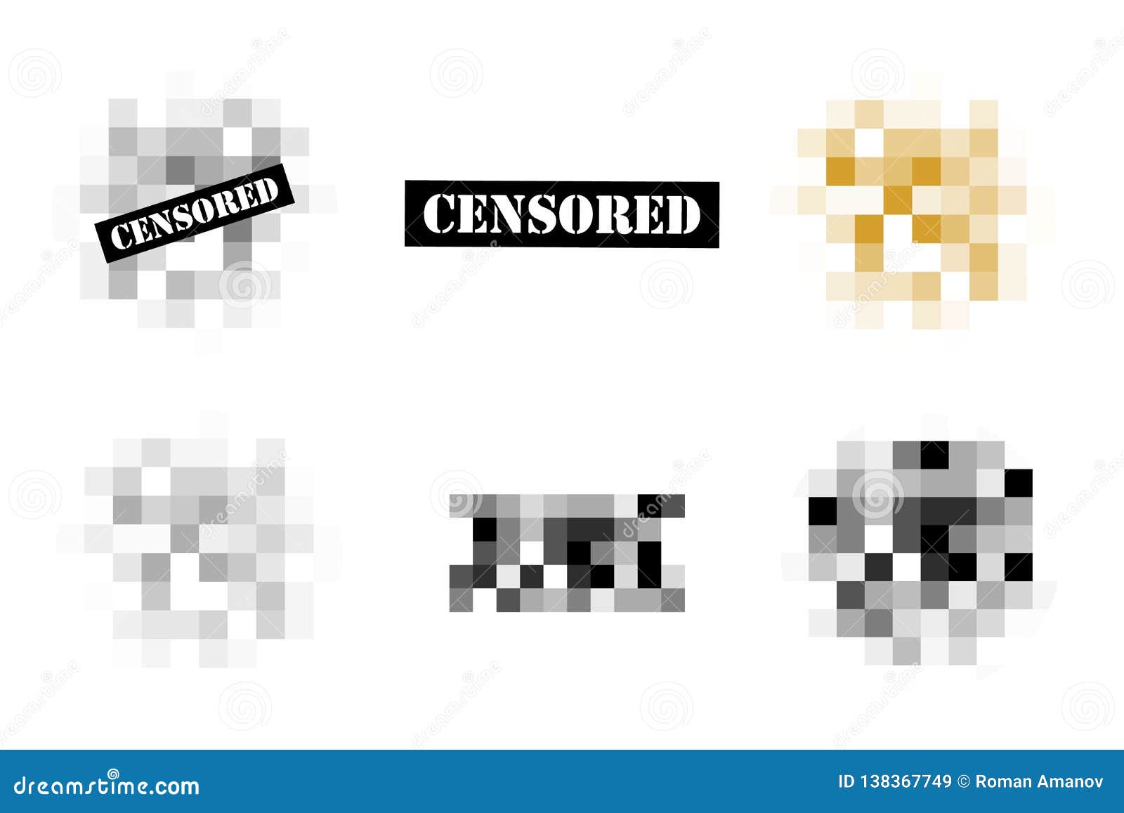 Pixel Censored Mosaic Sign, Black Censor Bar With Censored Text And ... Pixel Censored Mosaic Sign, Black Censor Bar With Censored Text And ...
