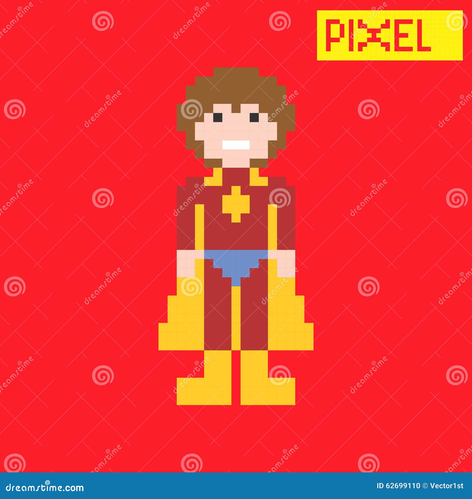 Pixel character stock vector. Illustration of character - 62699110