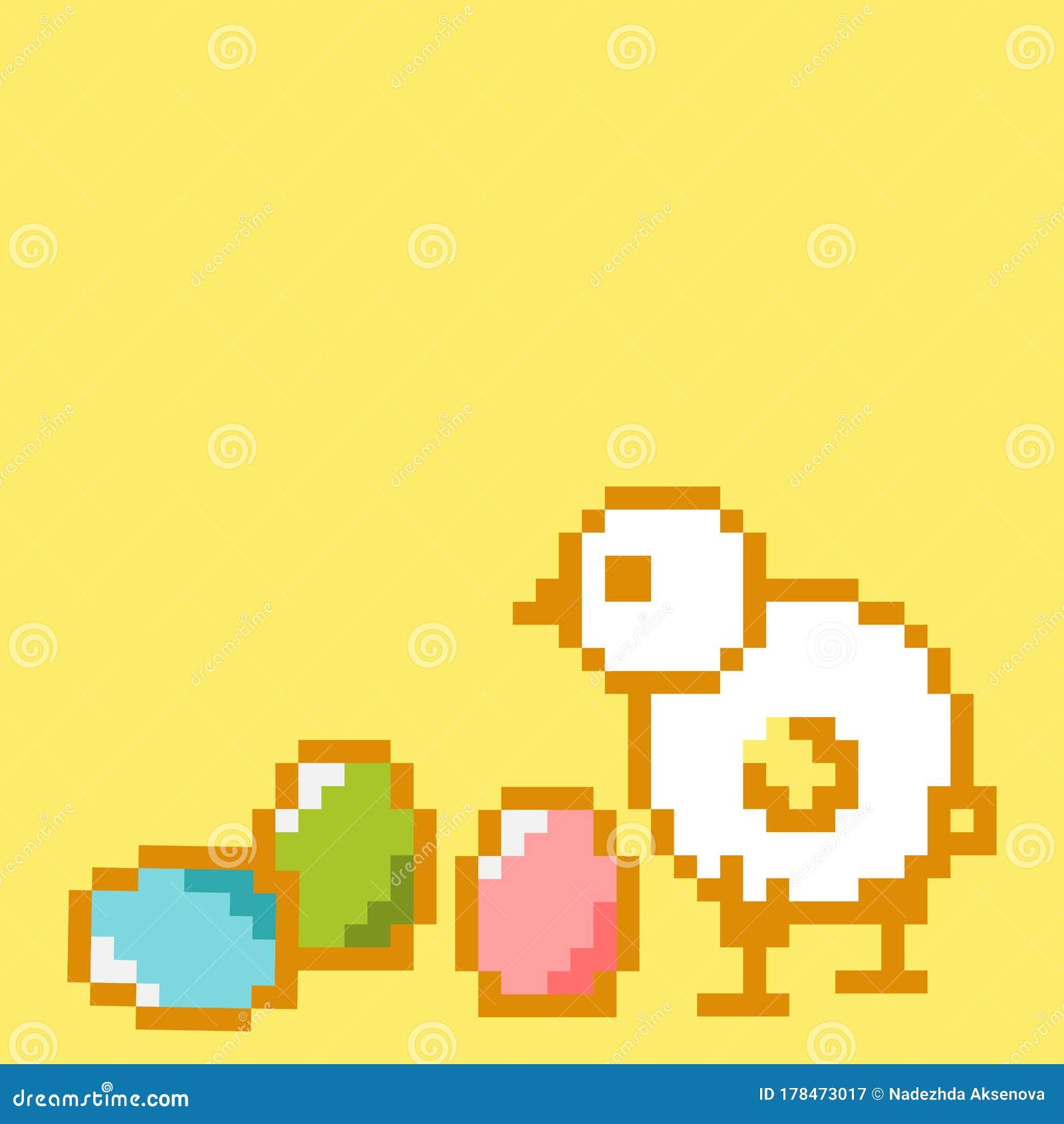 Pixel Chicken Icon Cartoon Vector | CartoonDealer.com #240578893