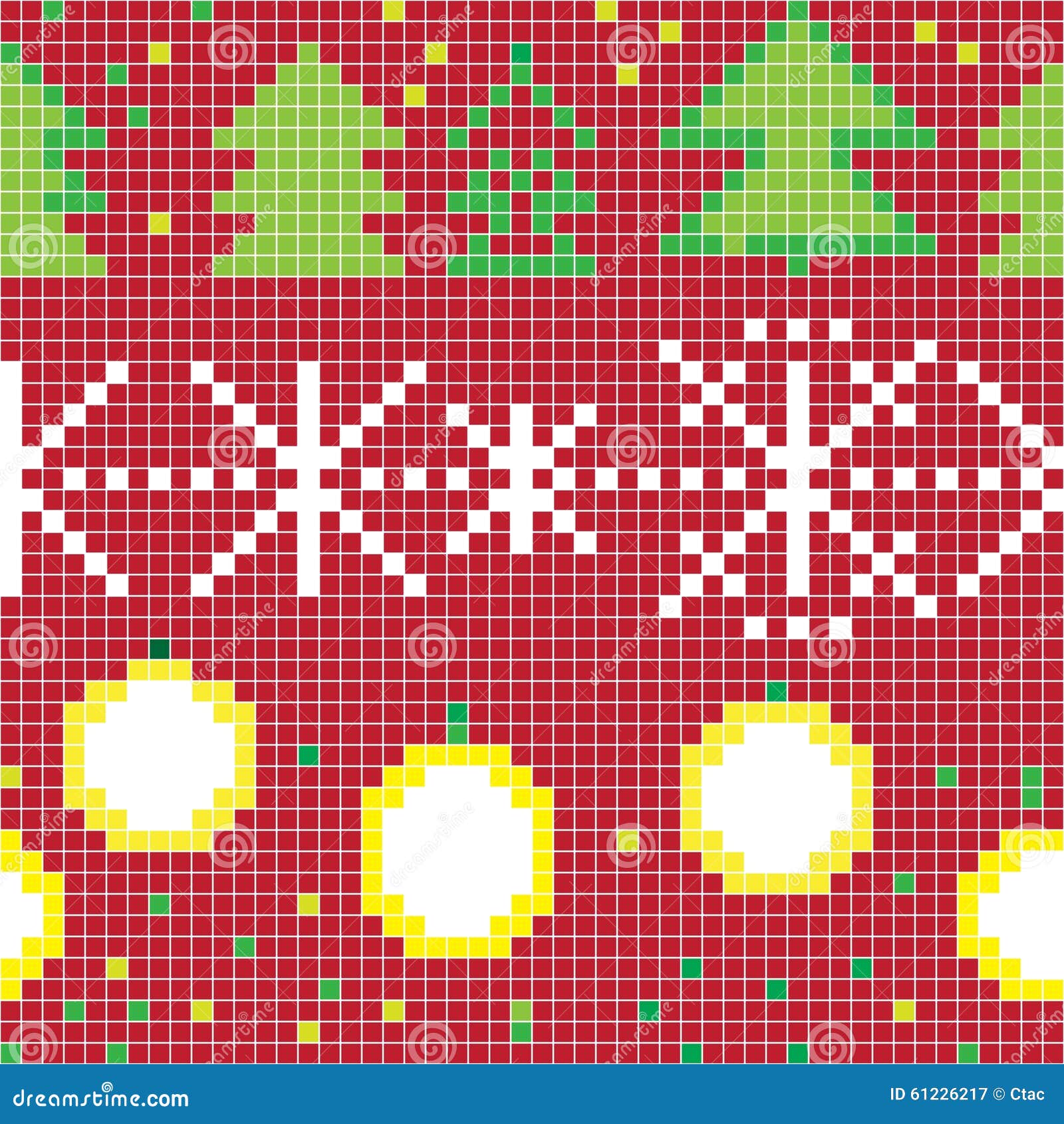 Pixel christmas pattern stock vector. Illustration of green - 61226217
